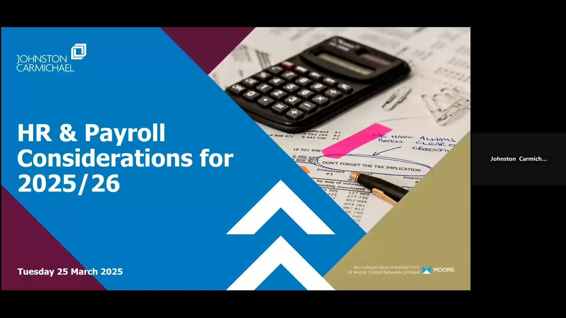 Webinar: HR & Payroll considerations for 2025/26