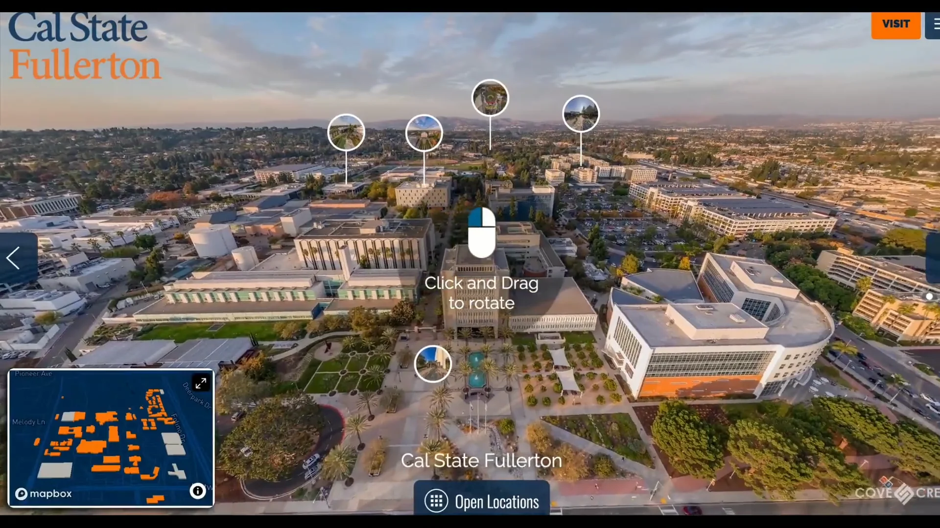 Cal State Fullerton Interactive Map