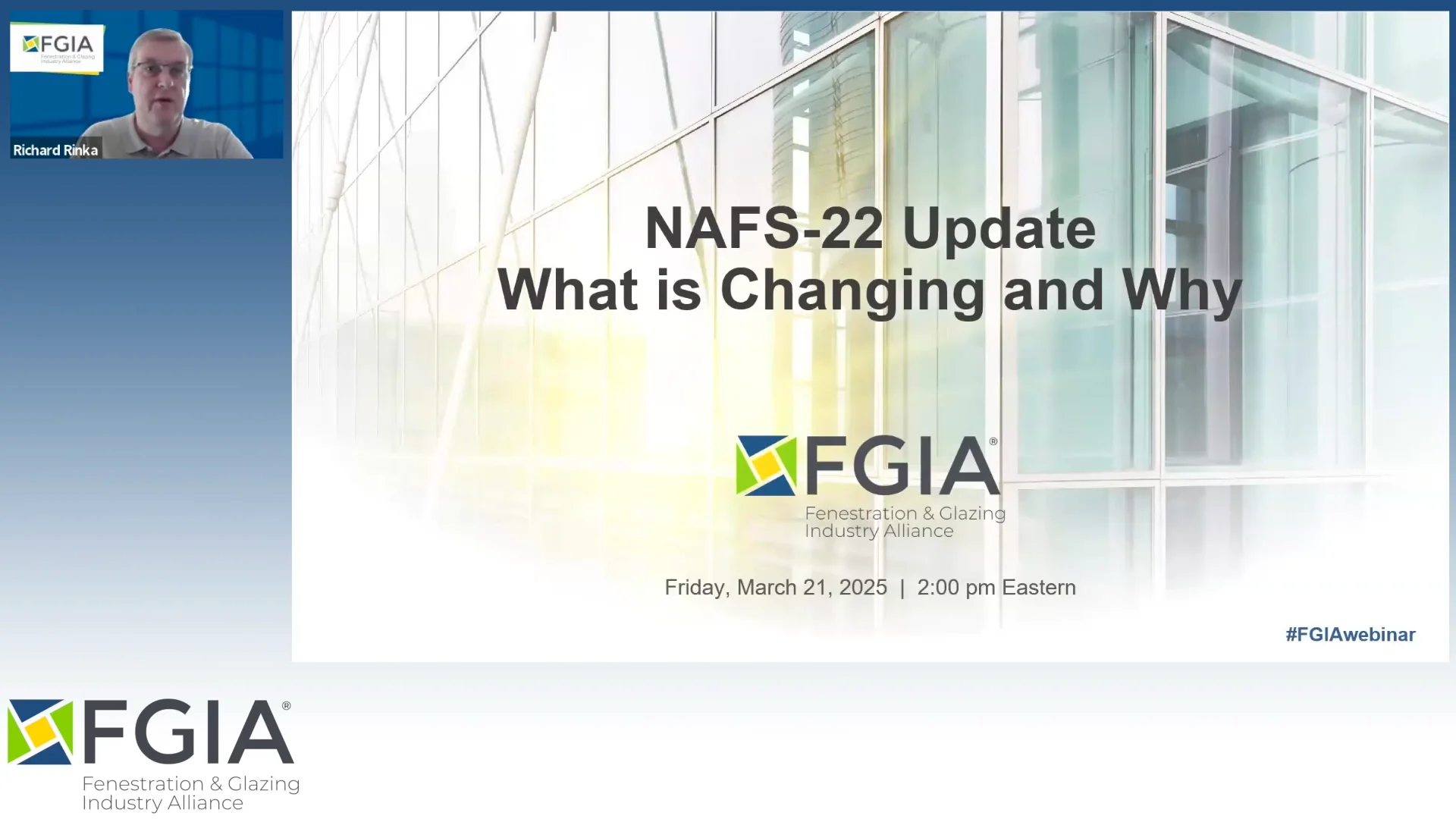 NAFS-22 Update | What is Changing and Why