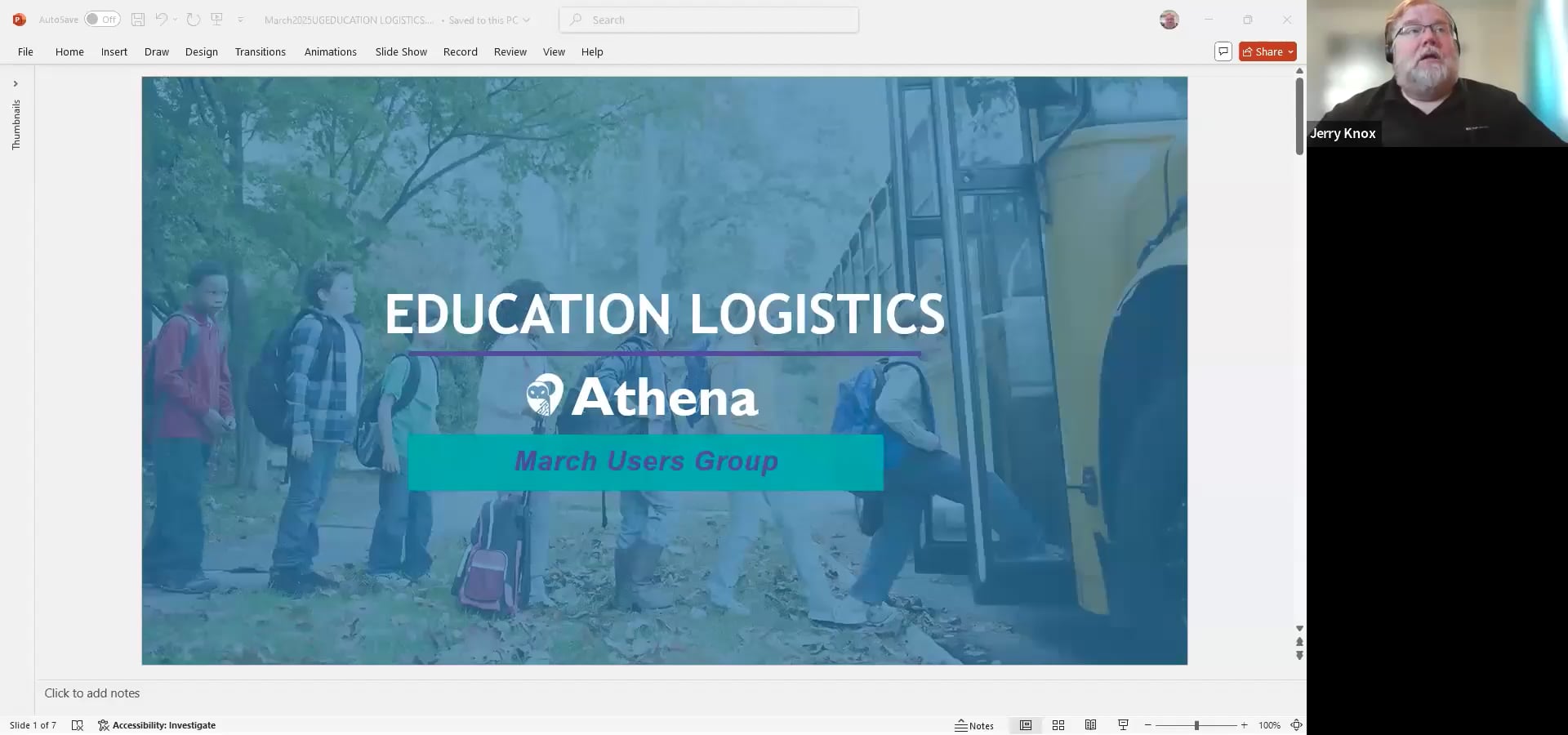 Edulog User Group - March 2025 - Athena's New Features