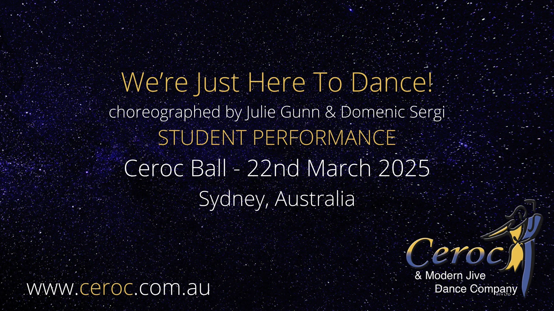 2025 Ceroc Ball - We're Just Here To Dance!