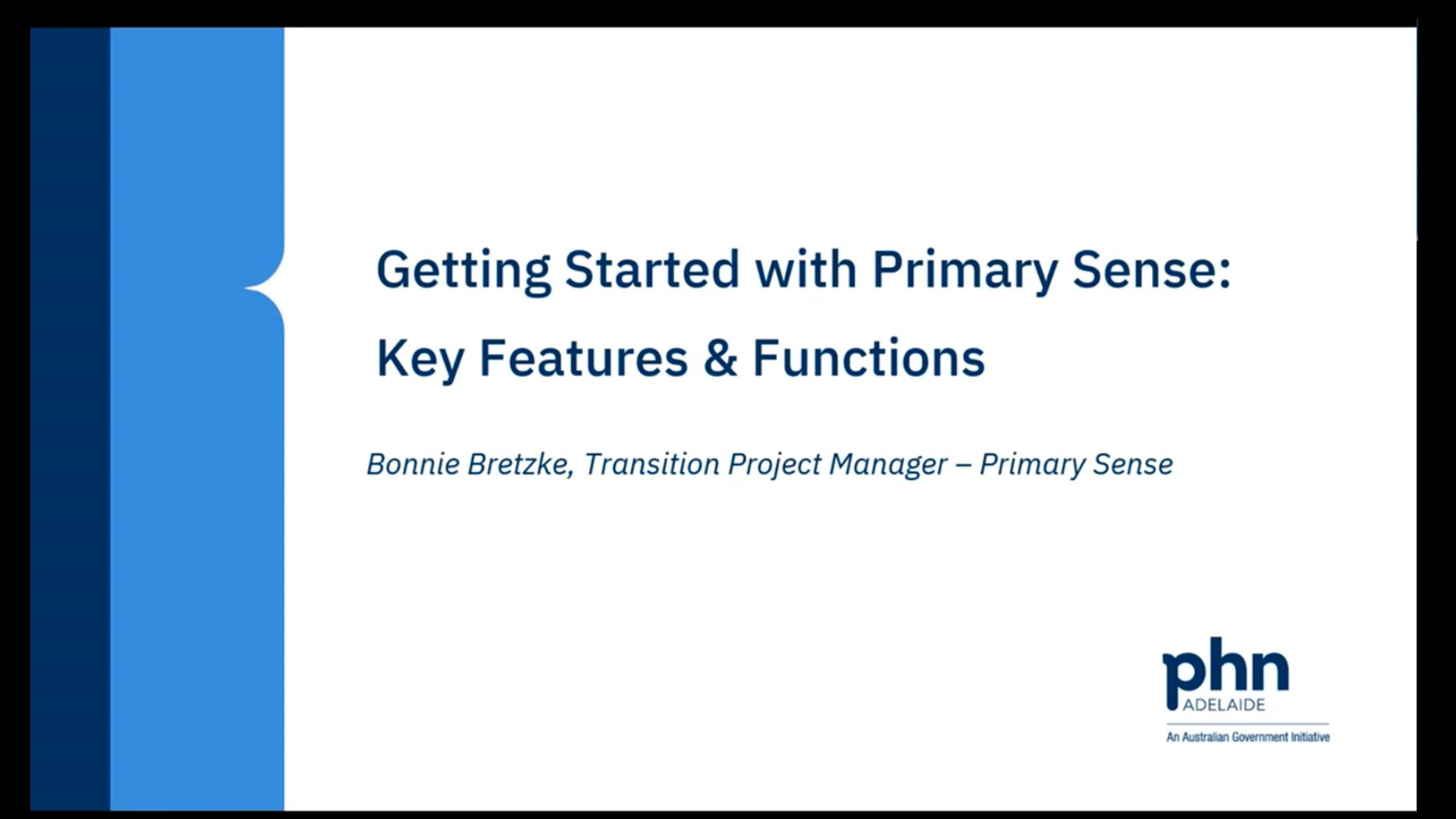 Getting Started with Primary Sense Webinar 20.03.2025