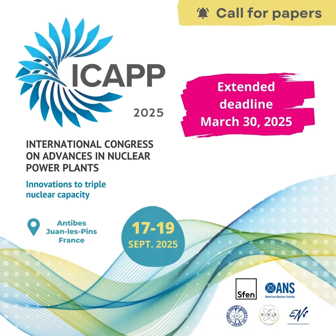 Vidéo ICAPP 2025 extended deadline
