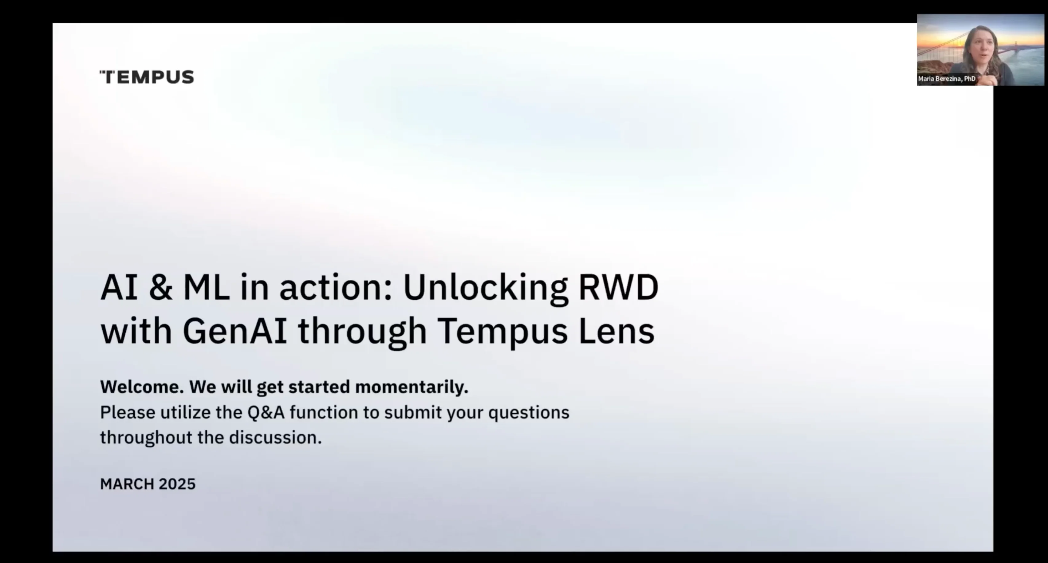 AI & ML in action: Unlocking RWD with GenAI through Tempus Lens