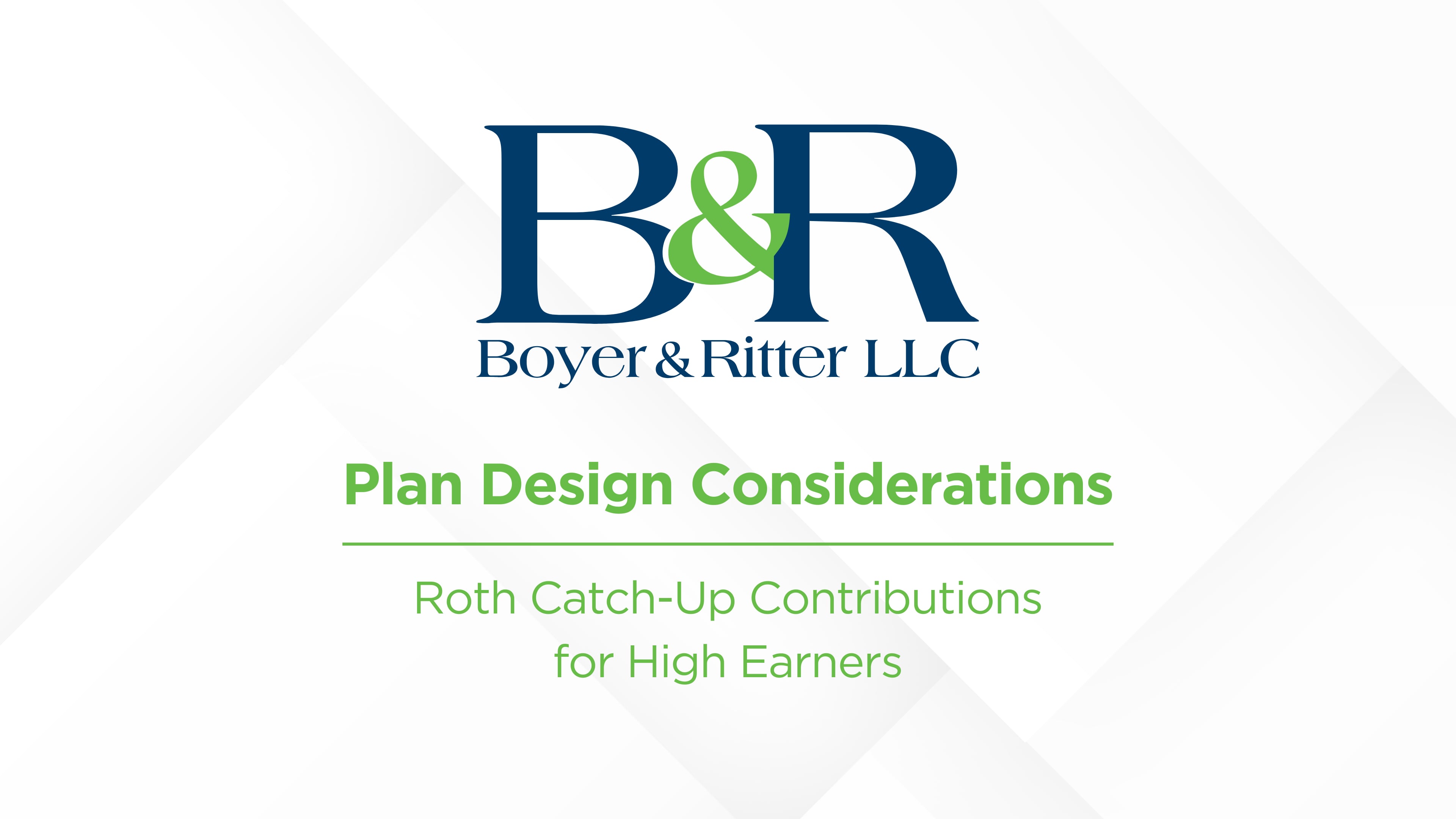 Plan Design Considerations | Roth Catch-Up Contributions for High Earners
