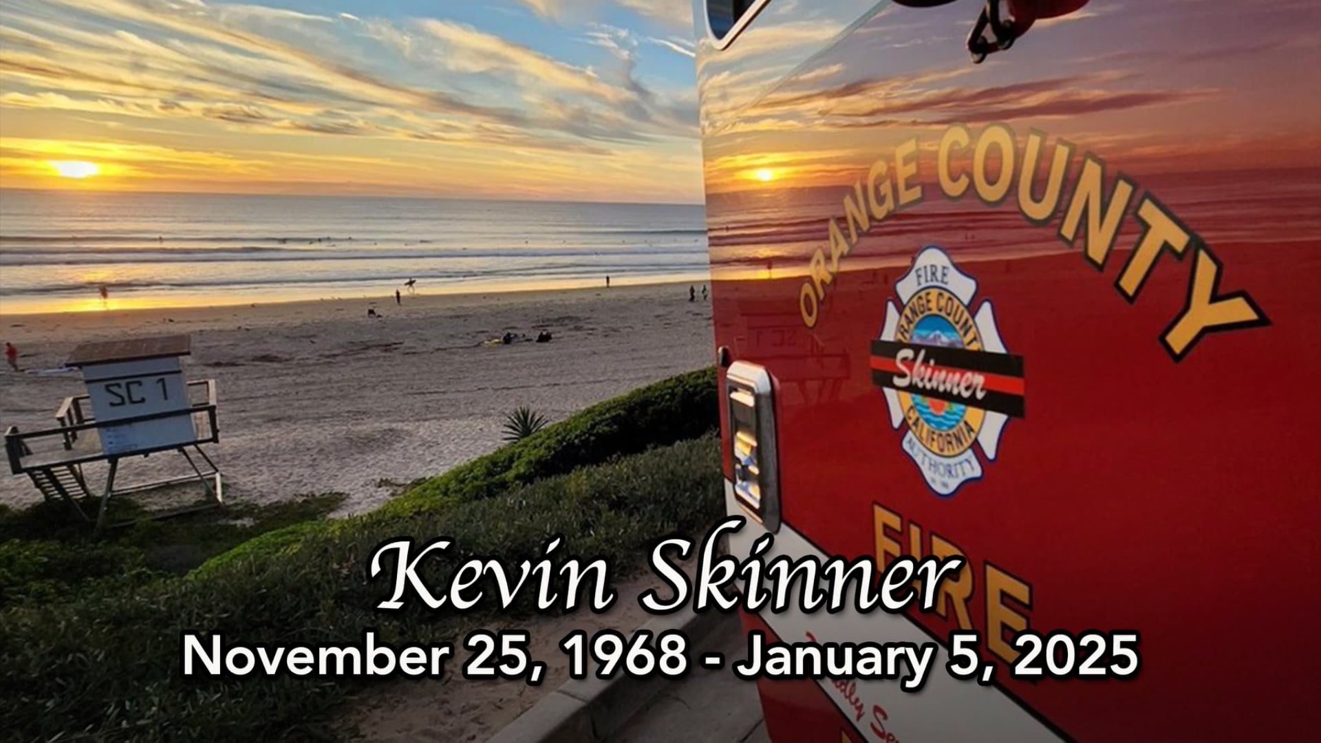 OCFA Engineer Kevin Skinner's Memorial