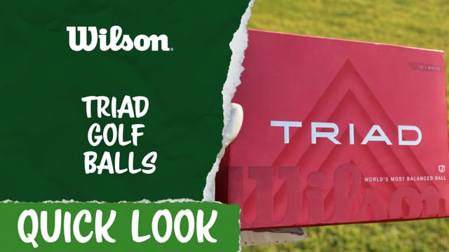 Wilson 2025 Triad Yellow Golf Balls