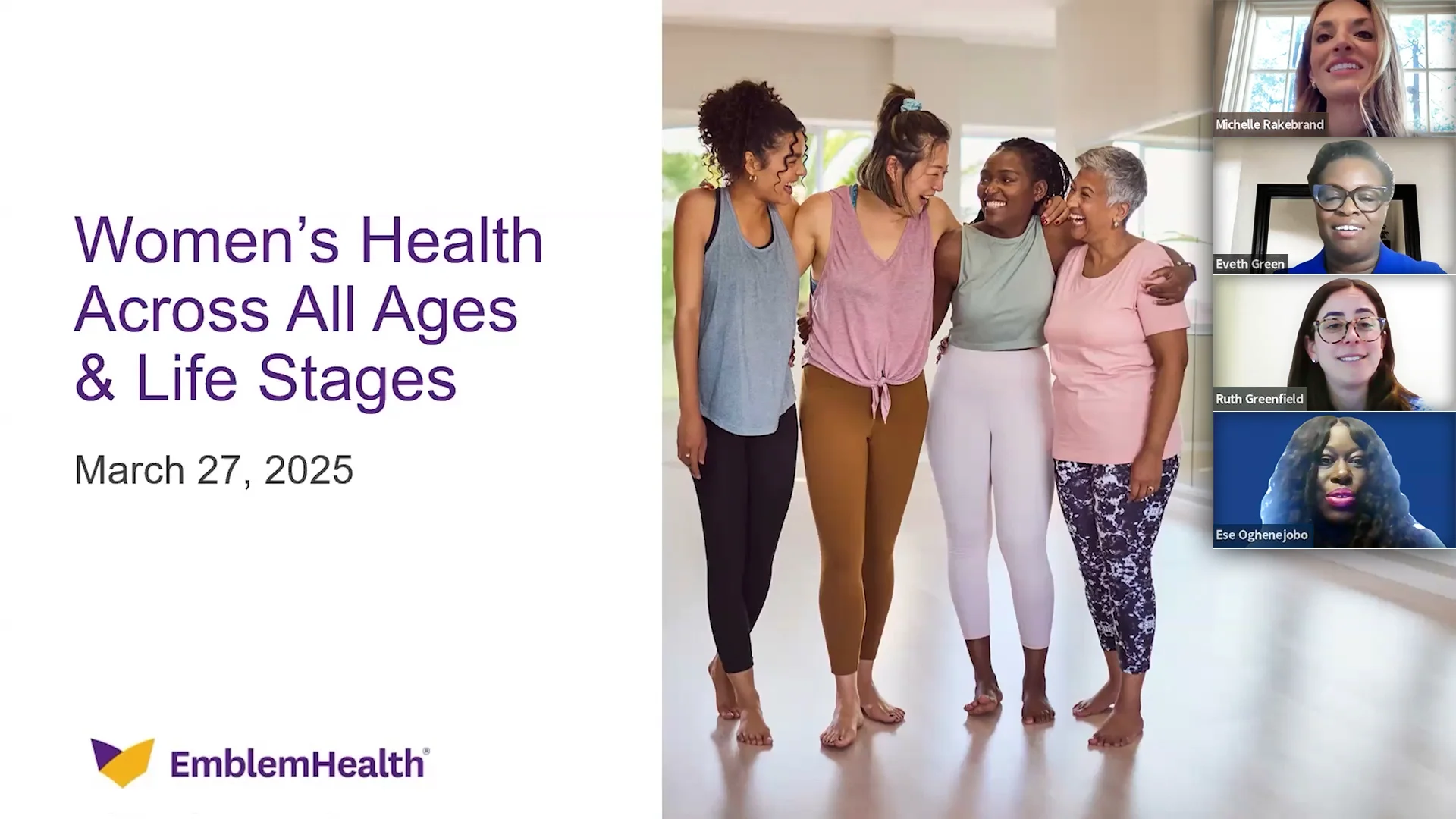 Women’s Health Across All Ages and Life Stages