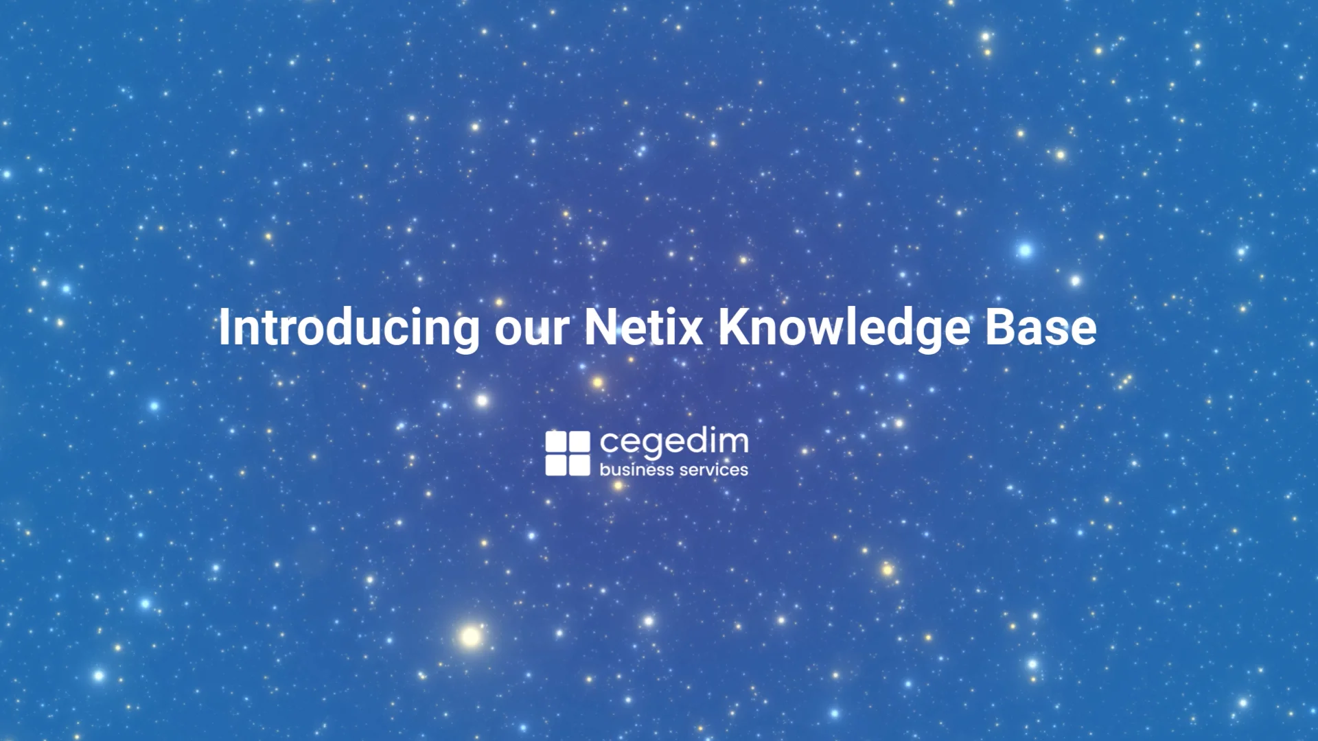 Introducing our Netix Knowledge Base