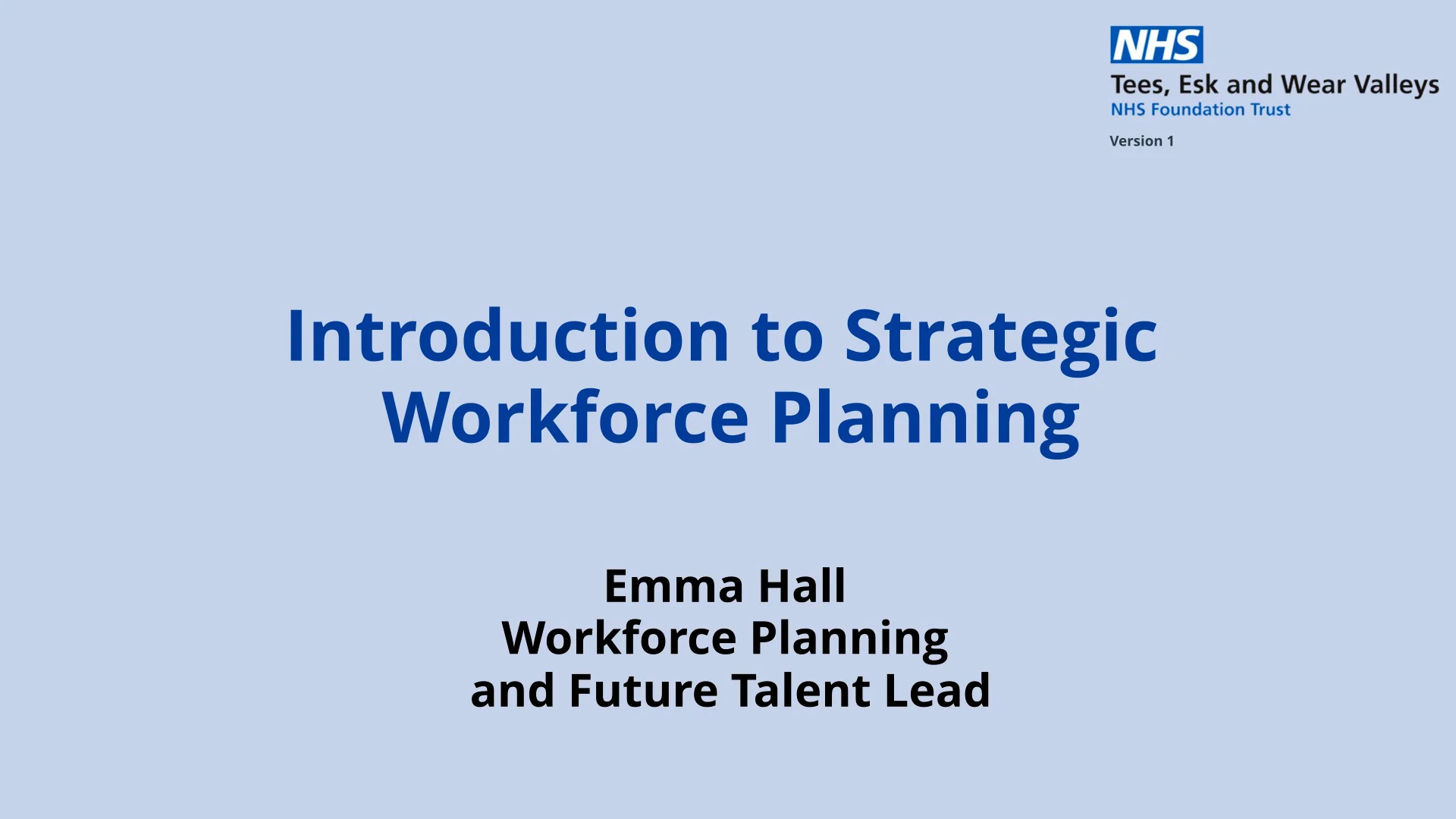 Introduction to Strategic Workforce Planning