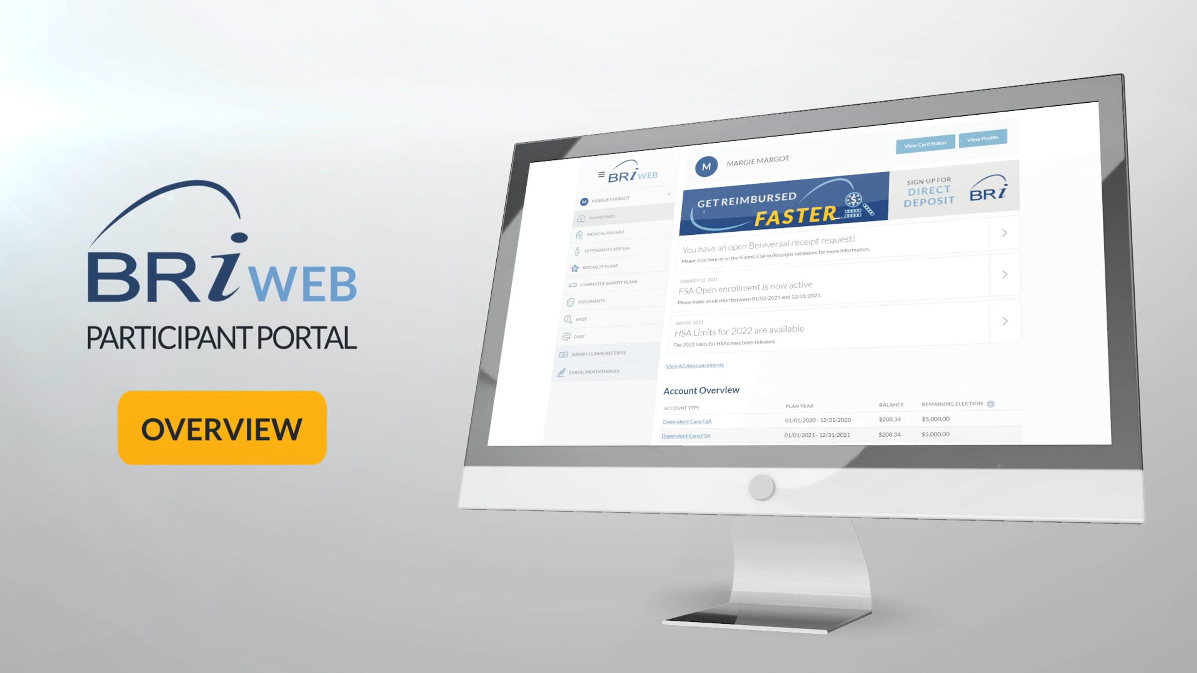 BRIWEB Participant Portal Overview