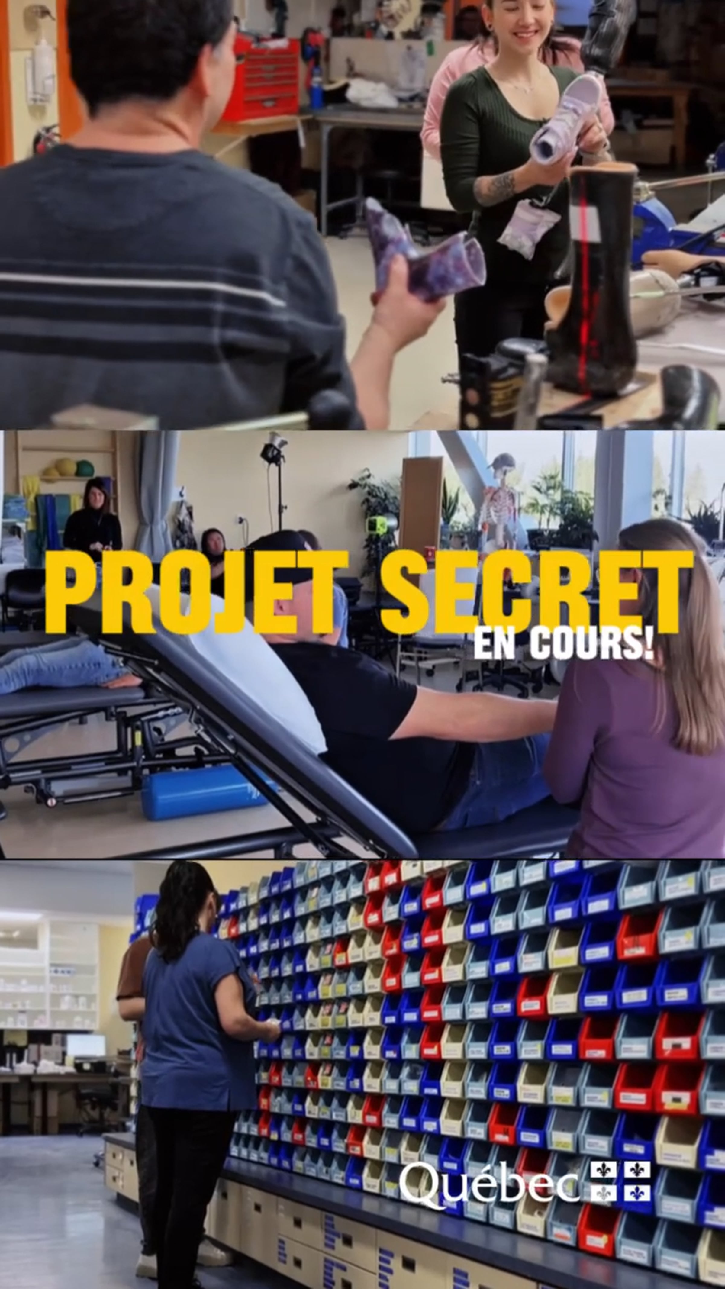 Projet secret en cours! Nos employés se prêtent au jeu de la caméra!