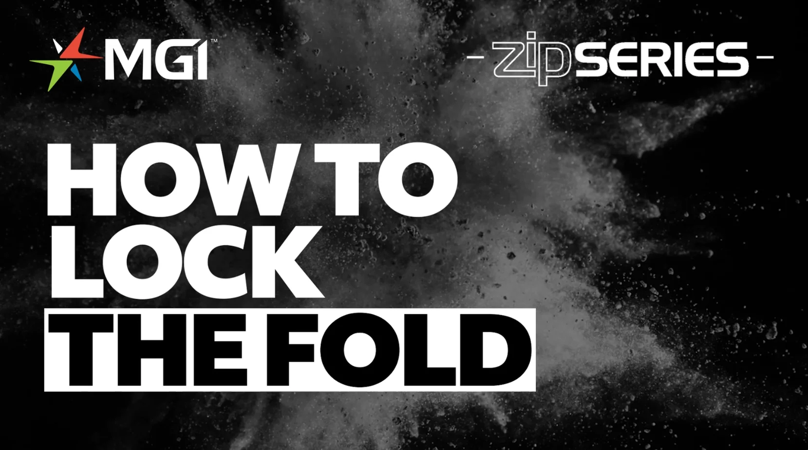 HOW TO LOCK THE ZIP FOLD