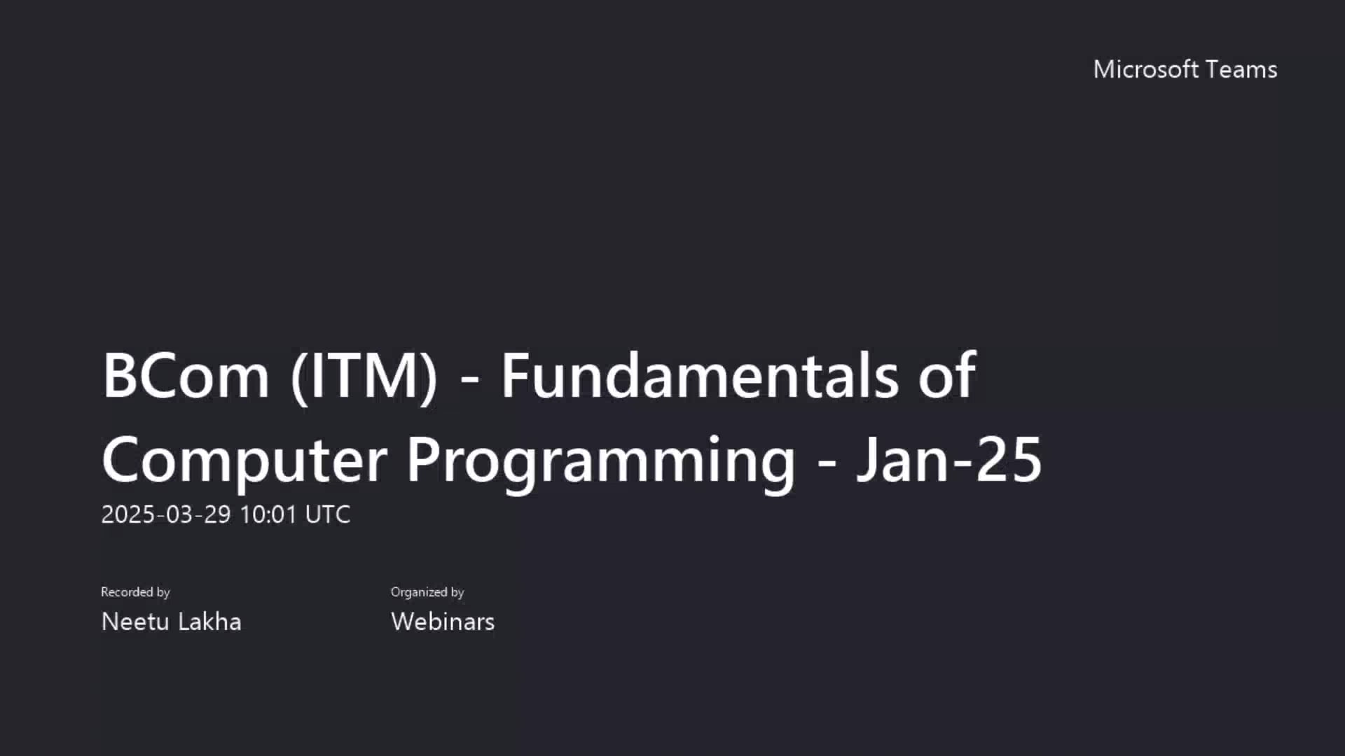 BCom (ITM) - Fundamentals of Computer Programming - Jan-25-20250329_120106-Meeting Recording