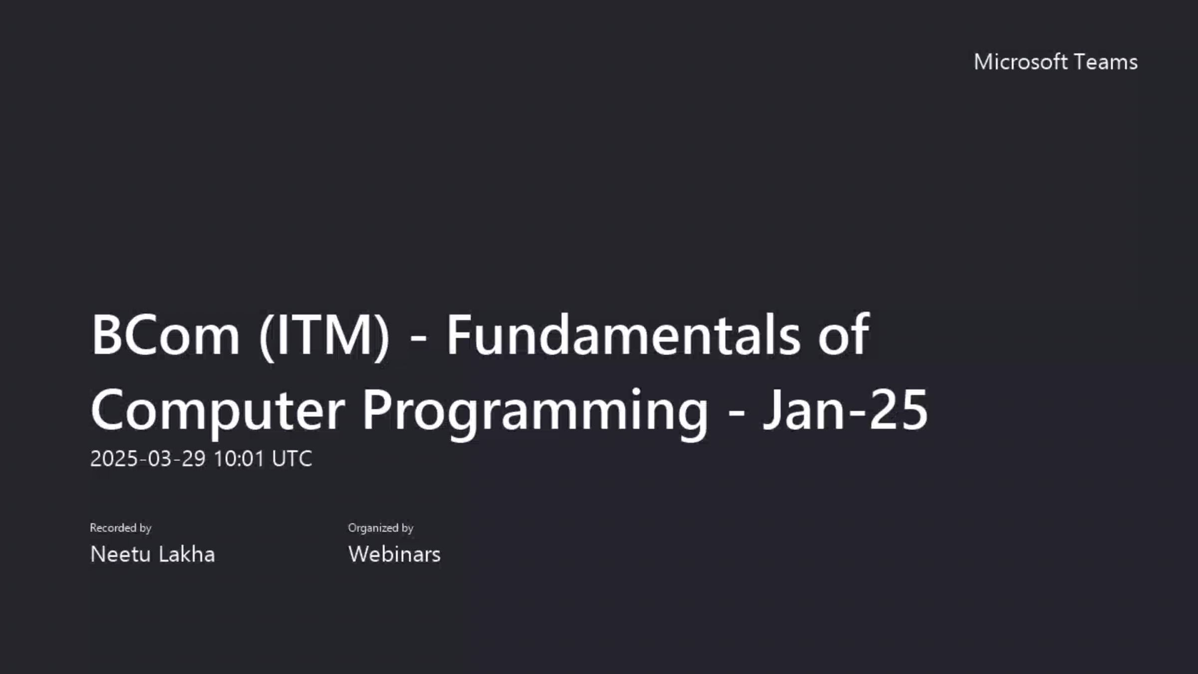 BCom (ITM) - Fundamentals of Computer Programming - Jan-25-20250329_120106-Meeting Recording