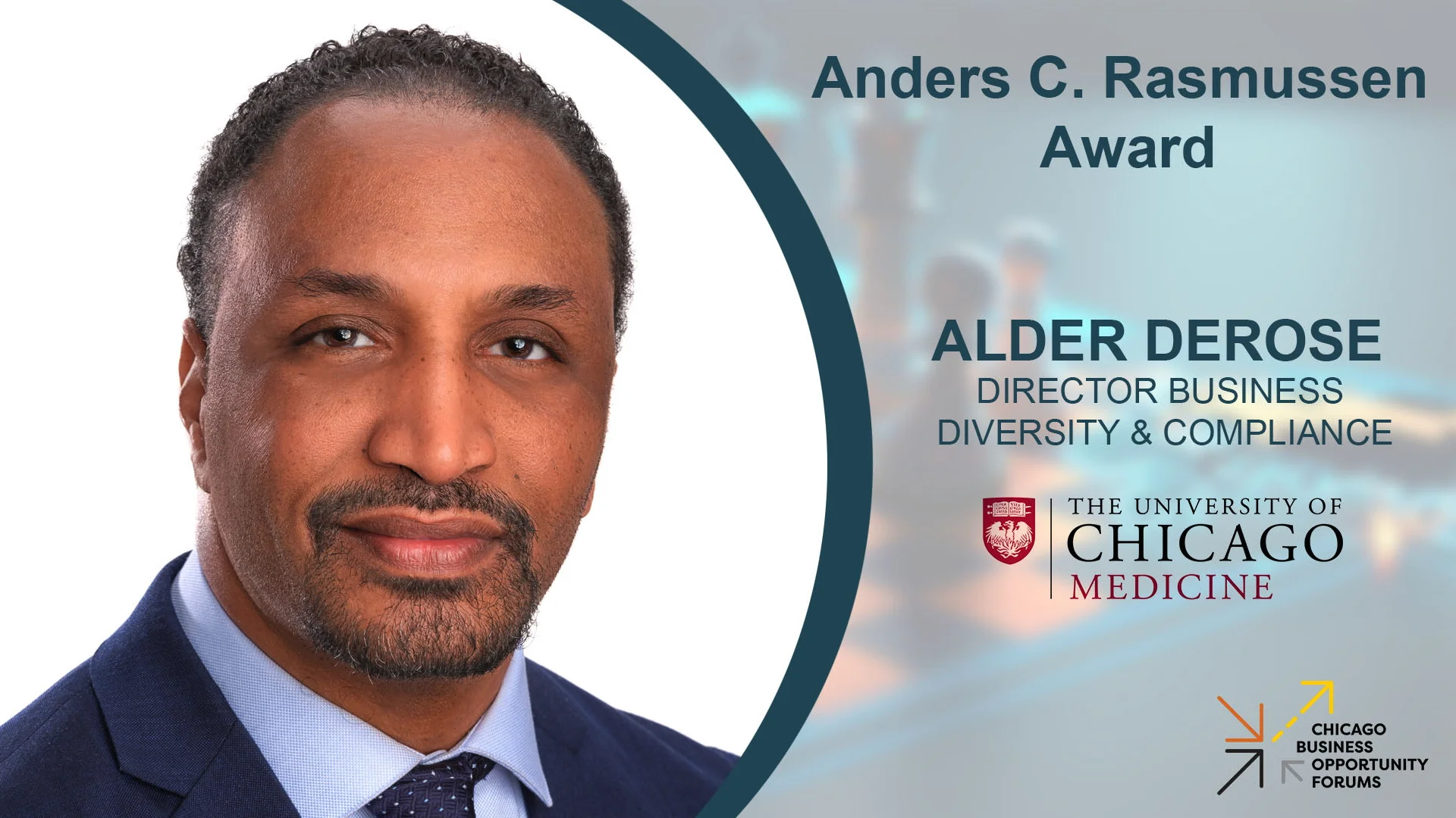 ALDER DEROSE Rassmussen Award