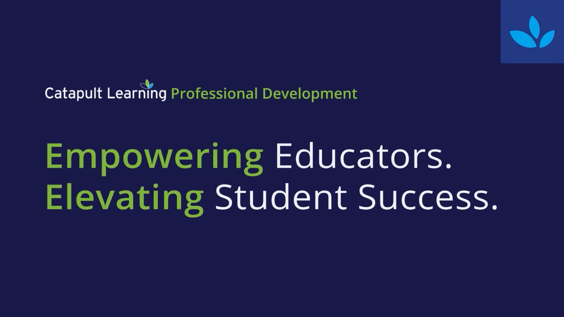 Catapult Learning Professional Development: Empowering Educators ...