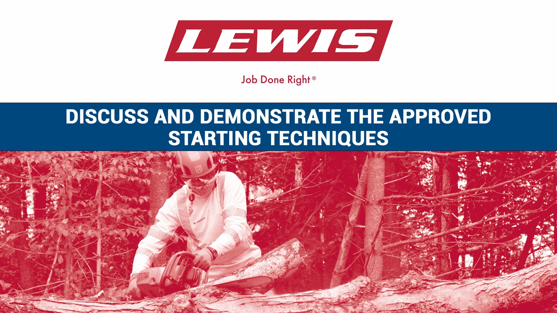 03-2.4 Discuss and demonstrate the approved starting techniques