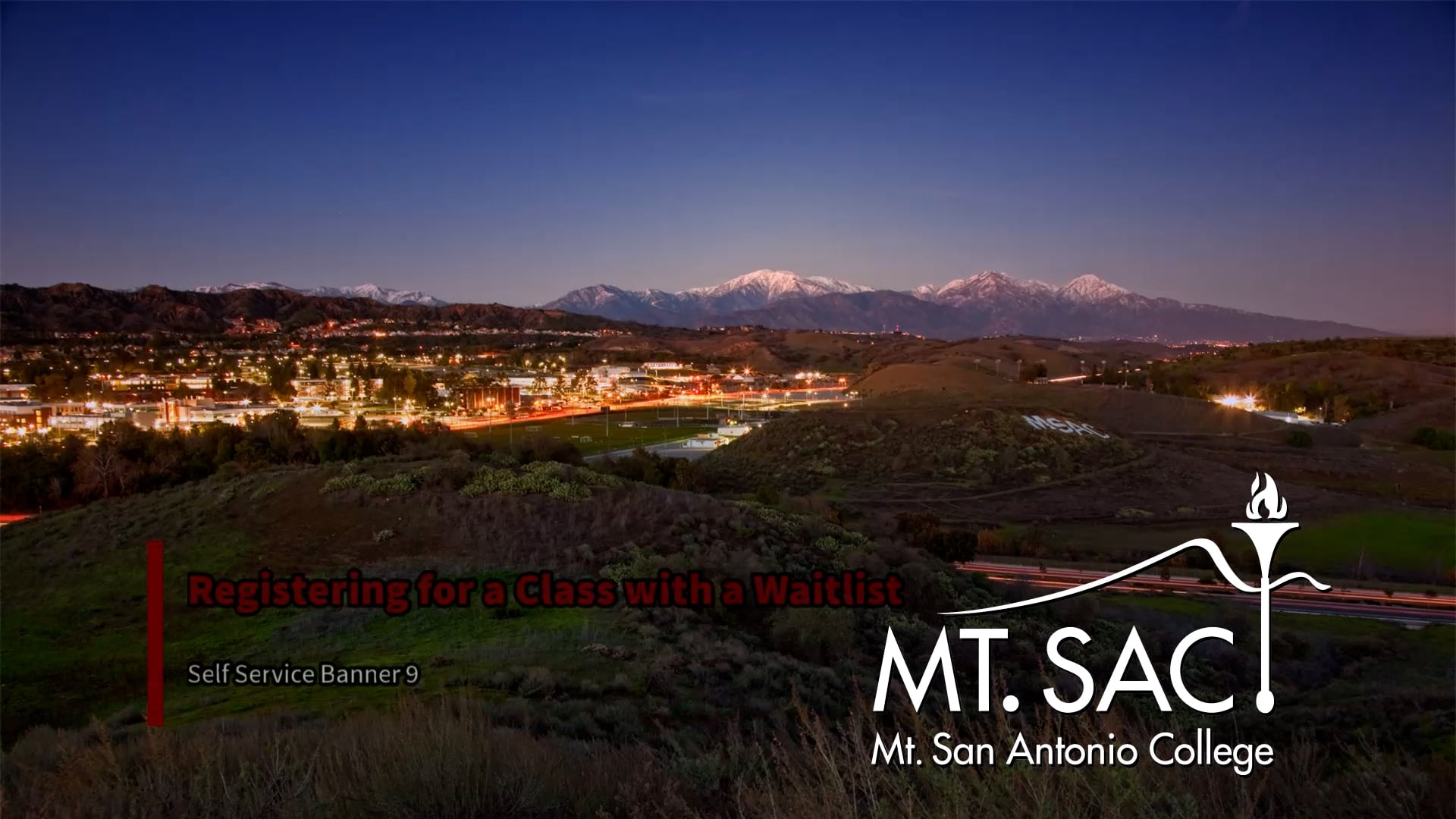 Registering for a Class with a Waitlist in SSB9