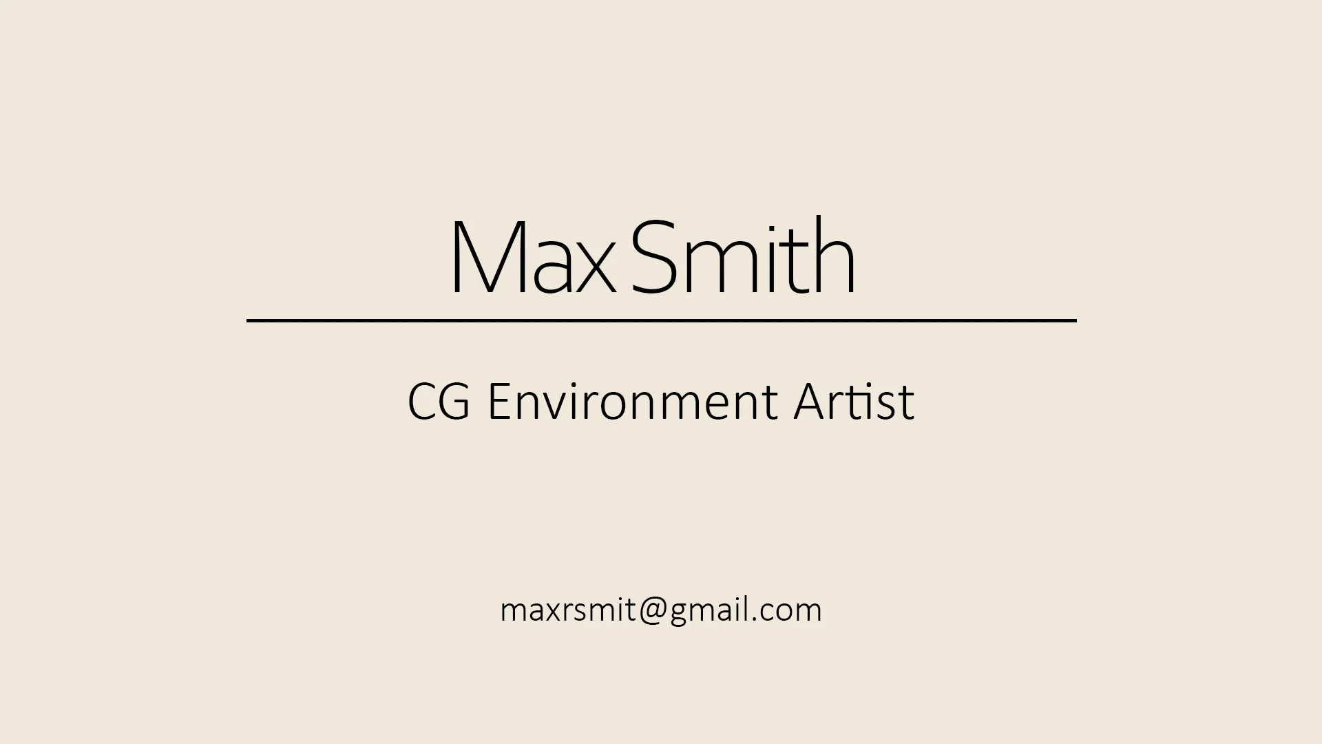 Max Smith Demo Reel 2025