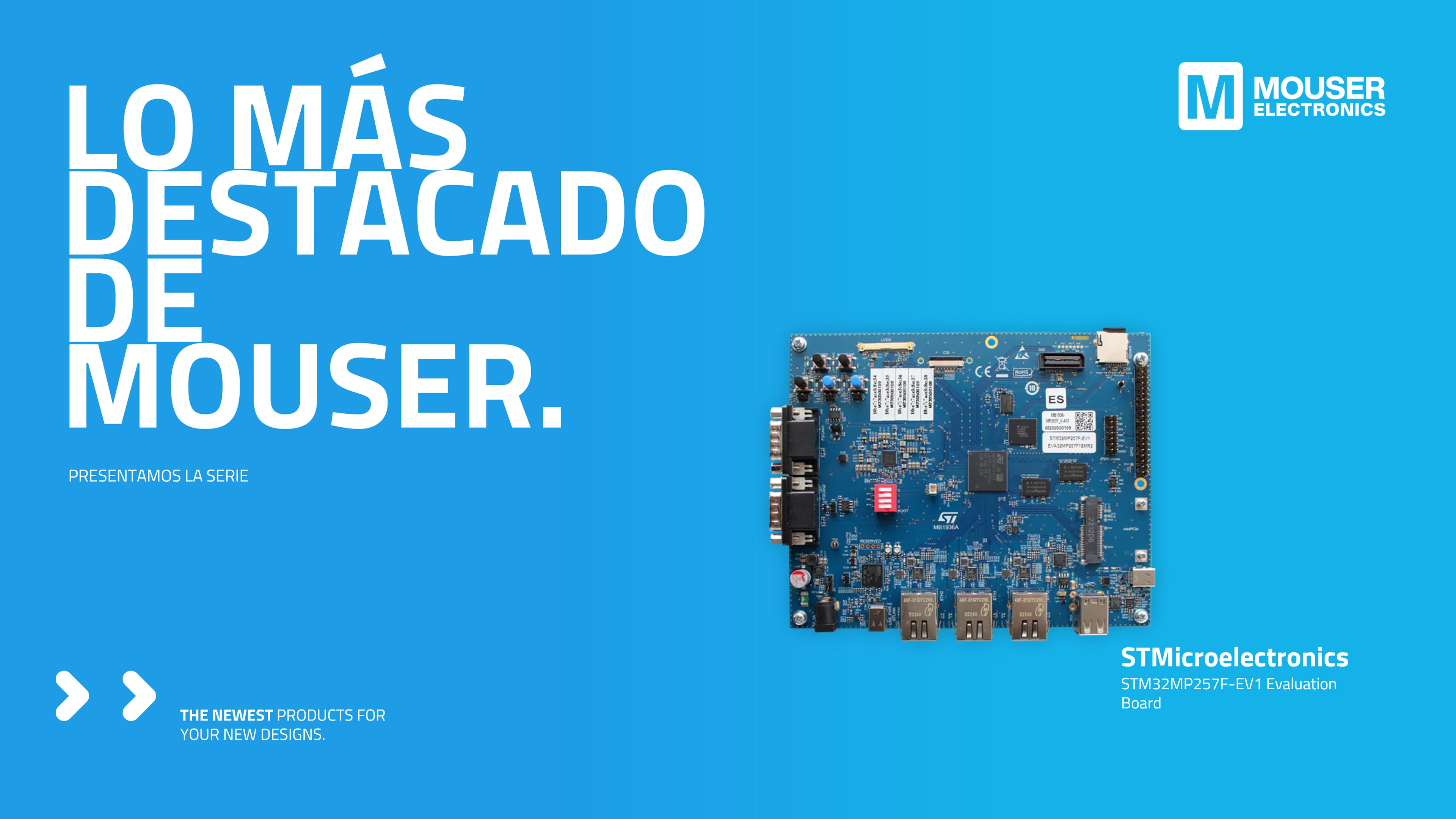 Mouser Electronics - STMicroelectronics STM32MP257F-EV1 Evaluation Board