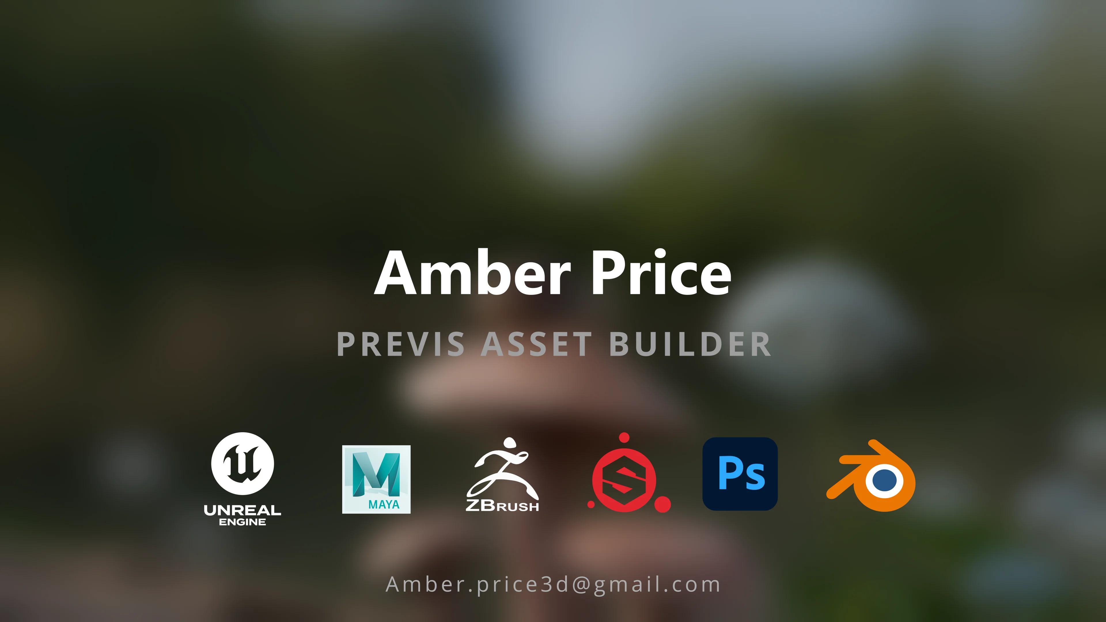 Amber Price Previs Asset Builder