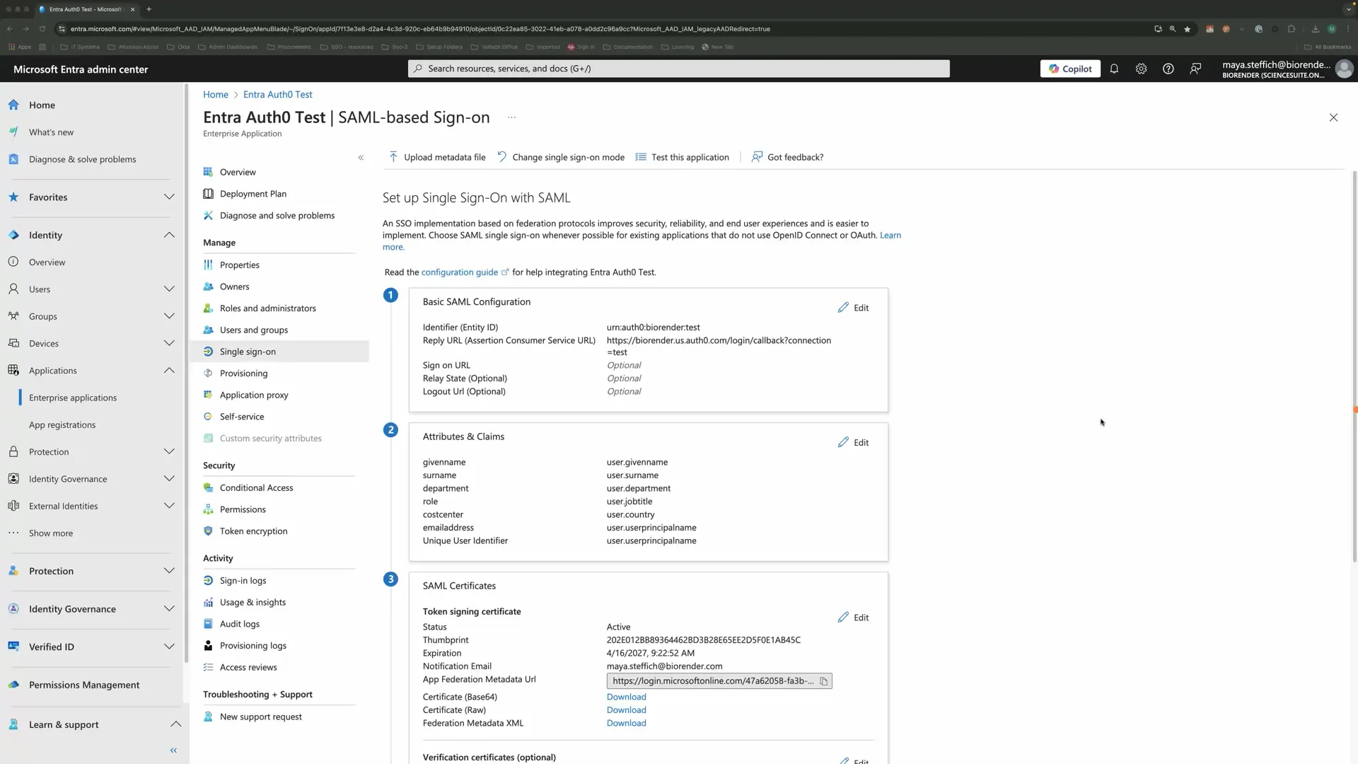 SSO - ACS URL Update