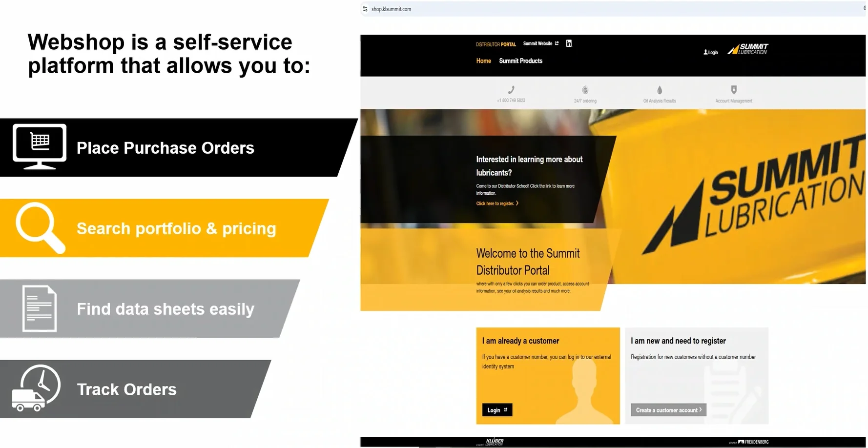 Summit Webshop registration