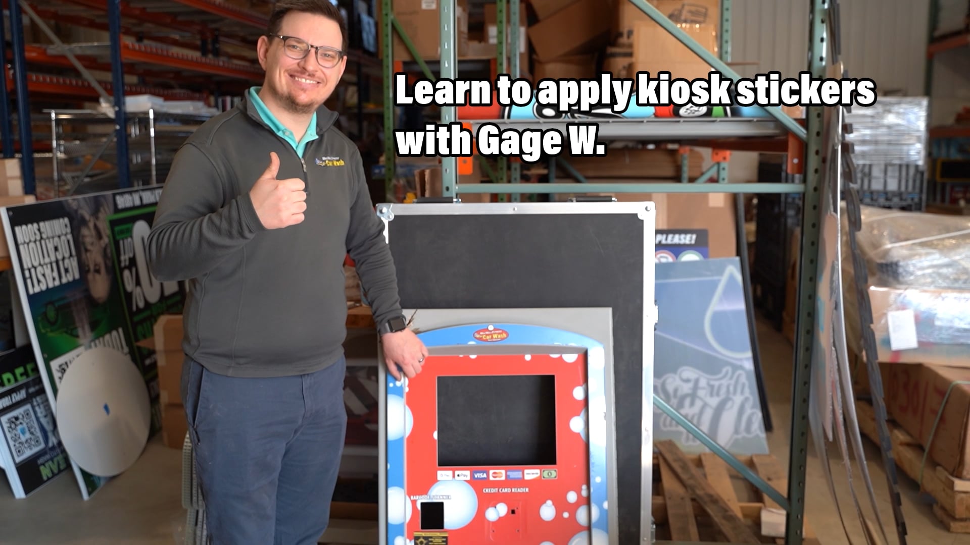 How to Apply Kiosk Stickers
