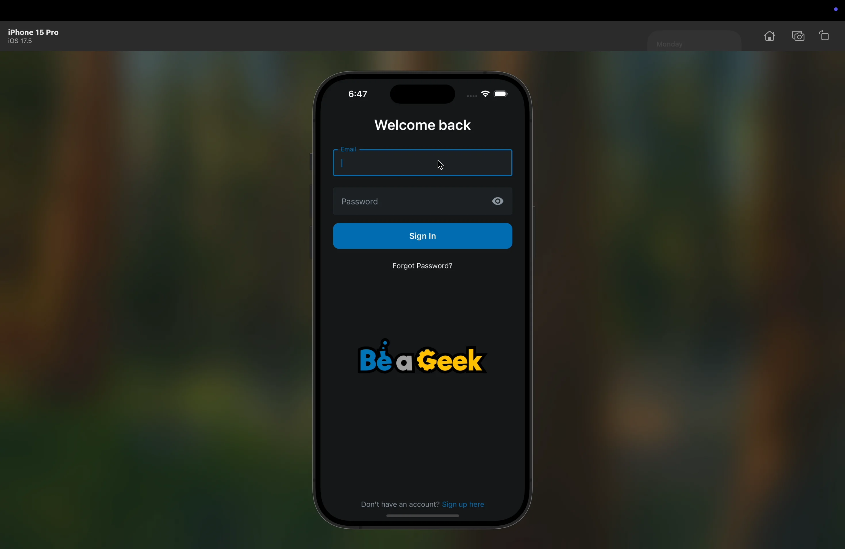 Be A Geek App Demo