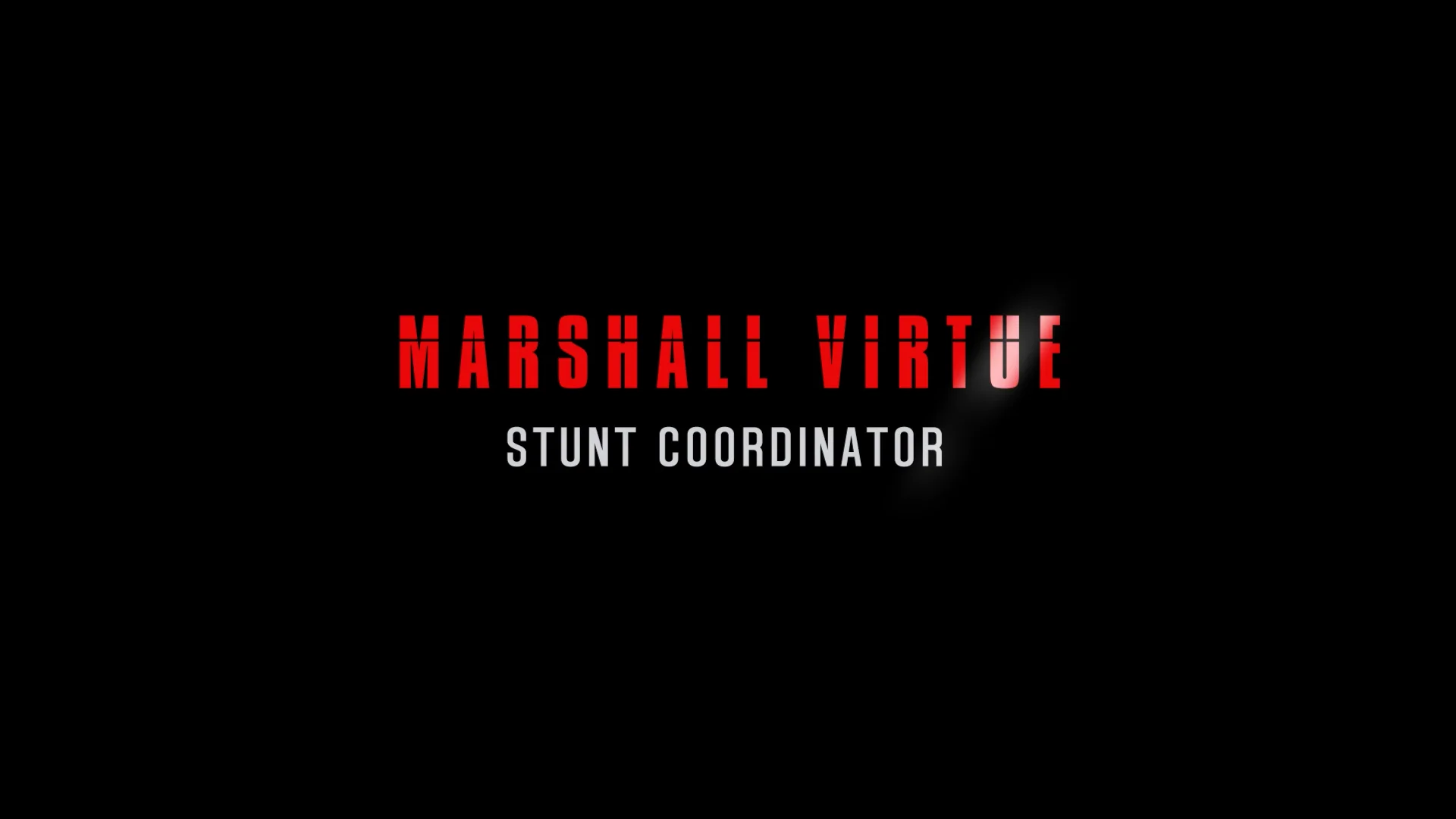 Marshall Virtue Stunt Coord Reel 2025