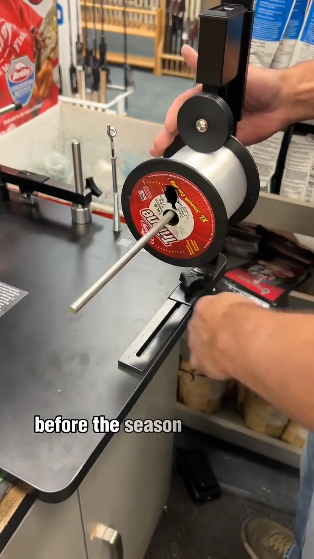 Annual Re-Spool Event. Spooling your reels professionally