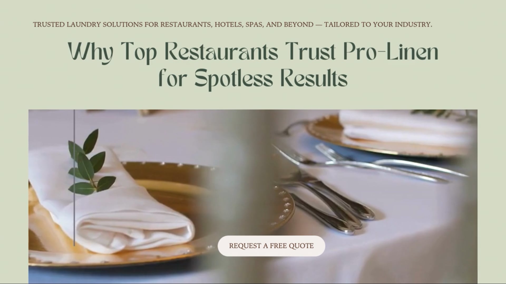 Commercial Laundry Services | Pro-Linen Manchester