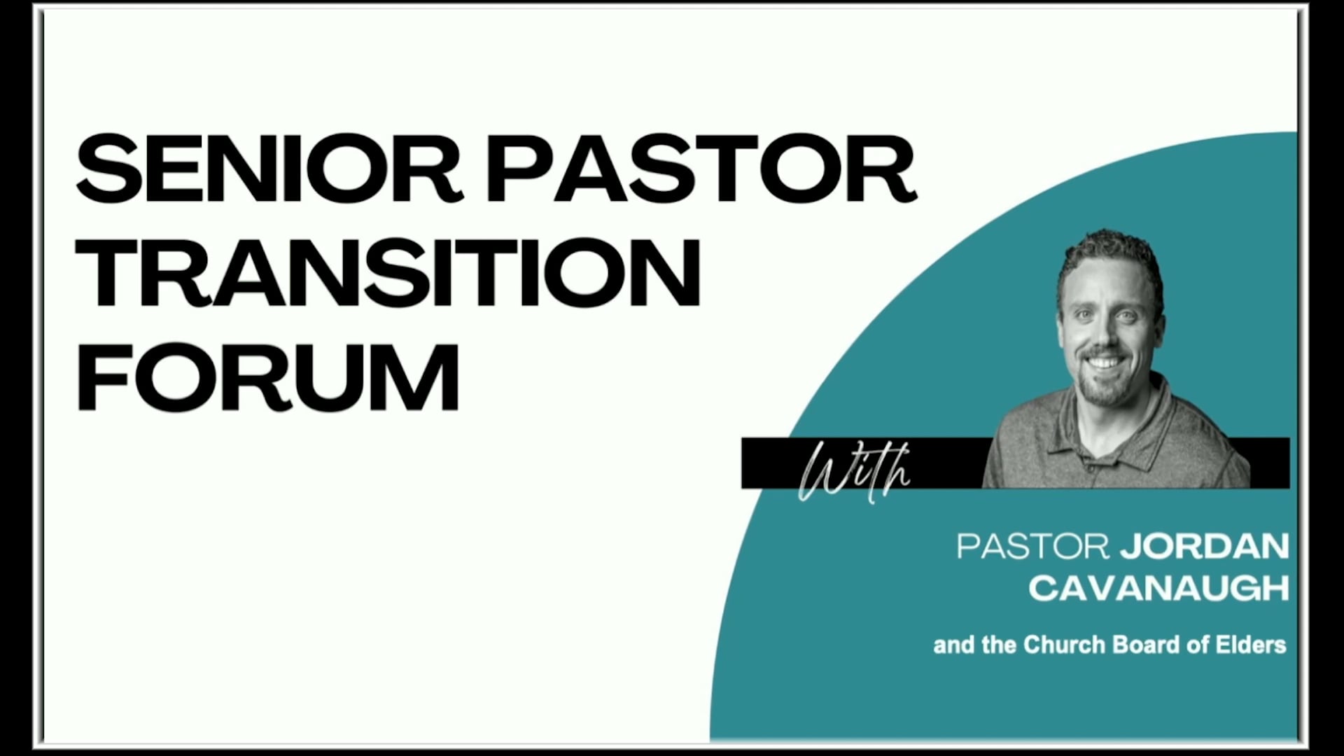 Senior Pastor Transition Forum