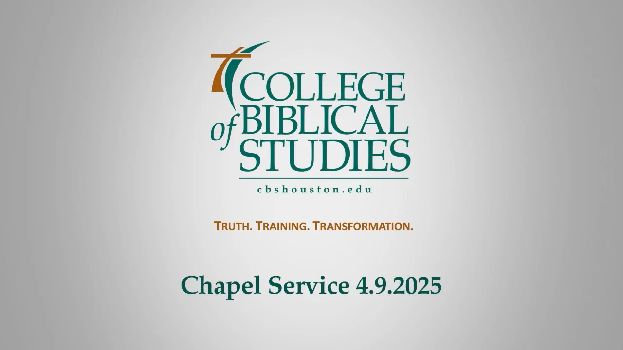 CBS Virtual Chapel 4.9.2025 – Dr. Nicolas Ellen