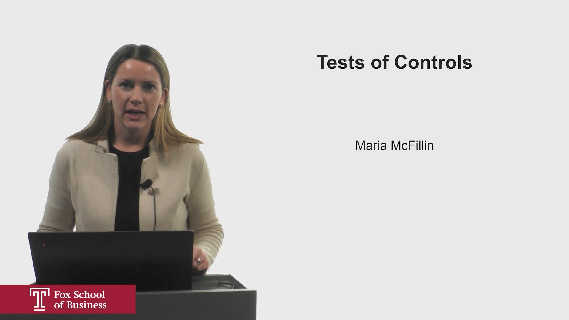 Tests of Controls | Video Vault