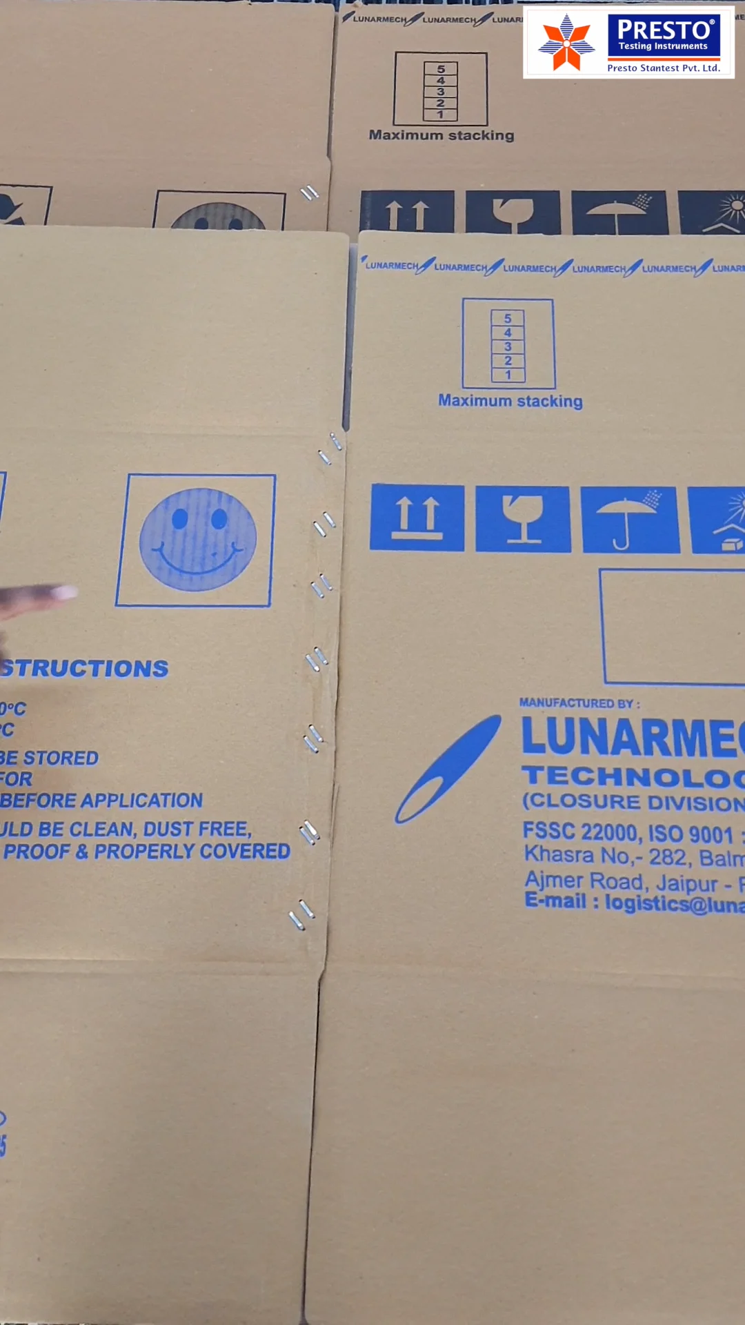 Box Compression Test on Corrugated Box