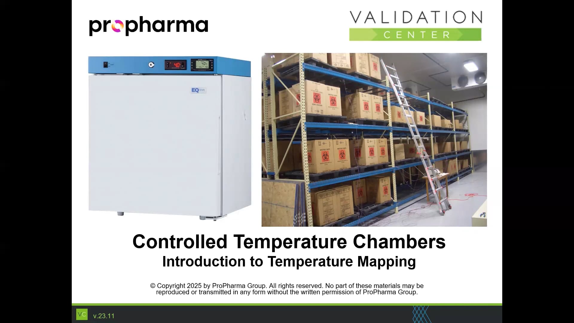 Controlled Temperature Chambers: Introduction and Mapping Validation