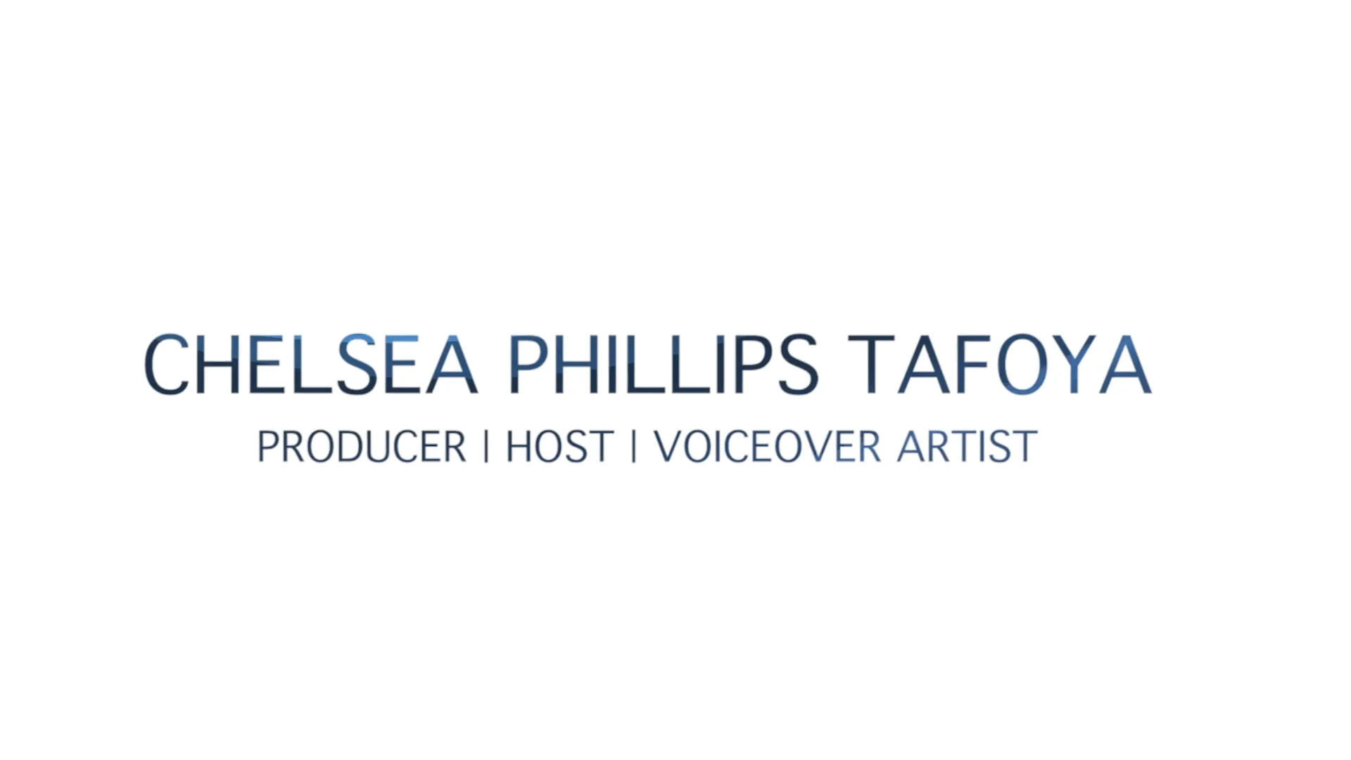 Chelsea Tafoya Host Reel 2024
