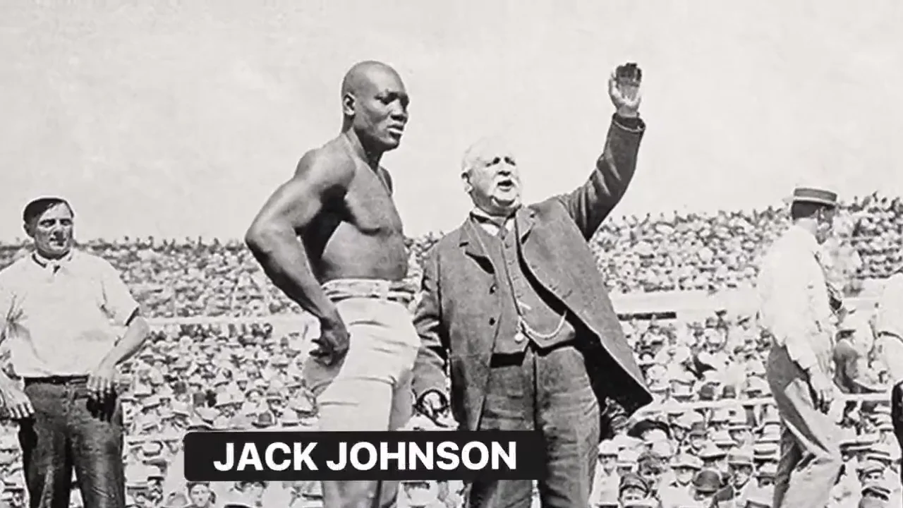 BOXER, JACK JOHNSON -- “MISCHIEF MAKER SHOW”, with host, JOEL FREEMAN ...