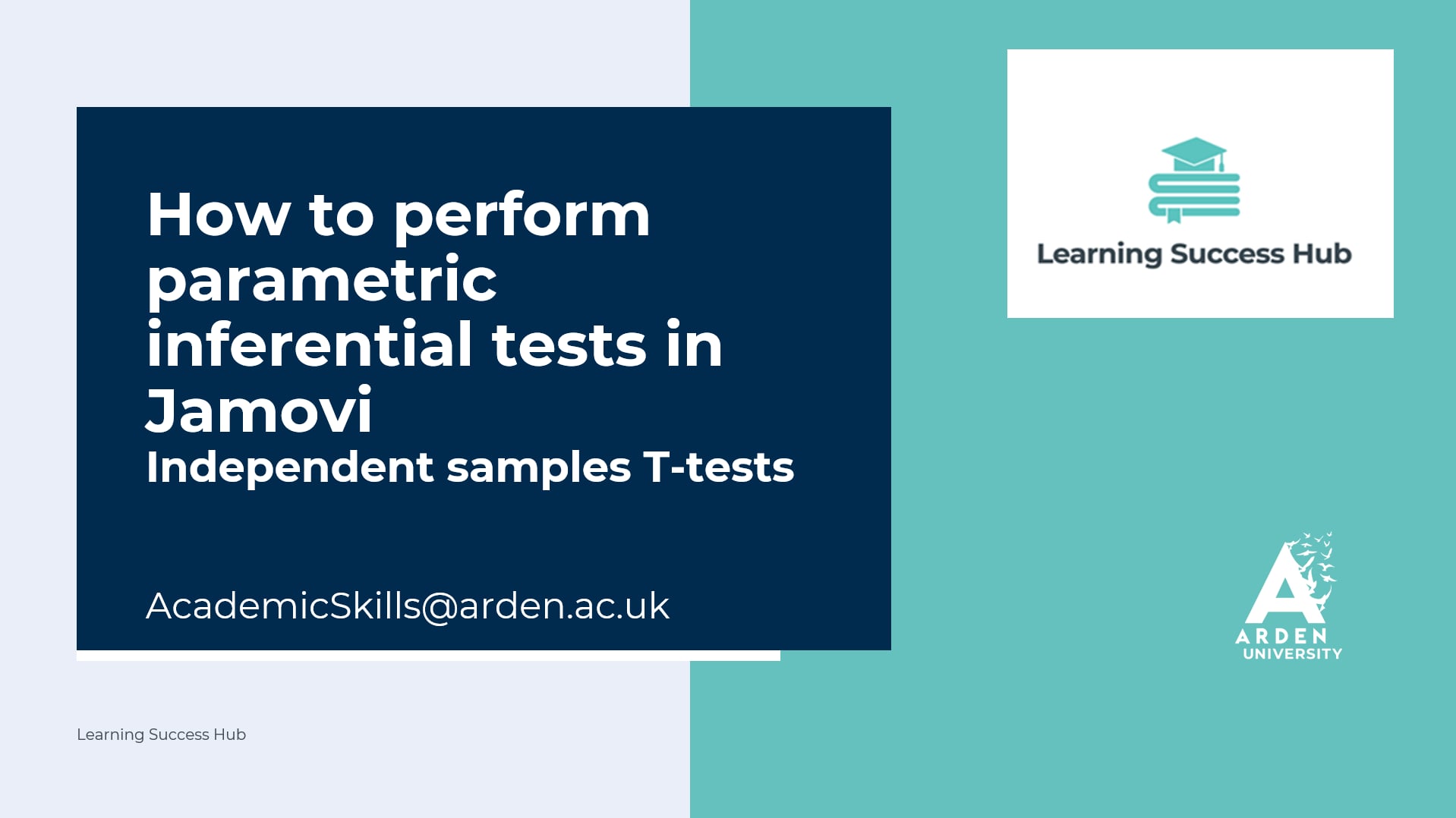 How to perform parametric inferential tests in Jamovi: Independent ...