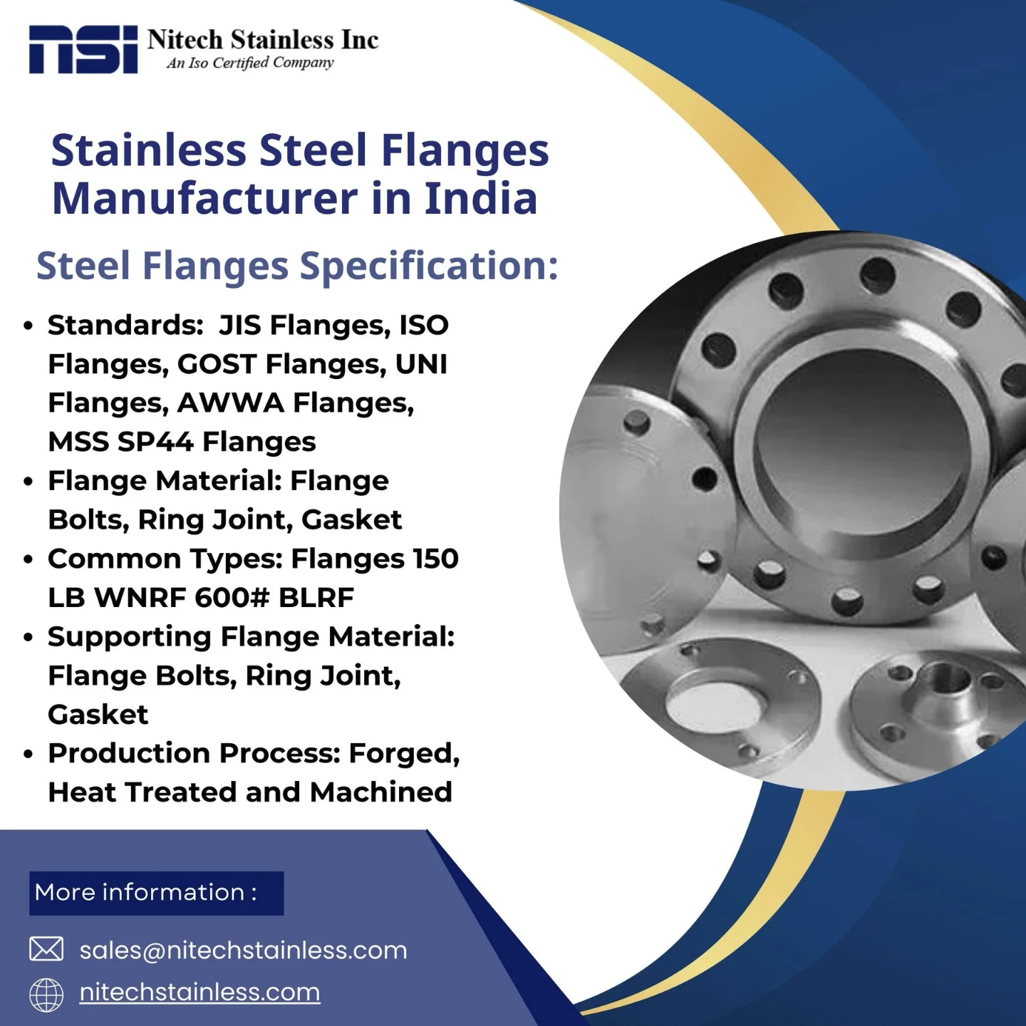 Stainless Steel Flanges | Lap Joint Flanges |Blind Flanges | Long Weld ...
