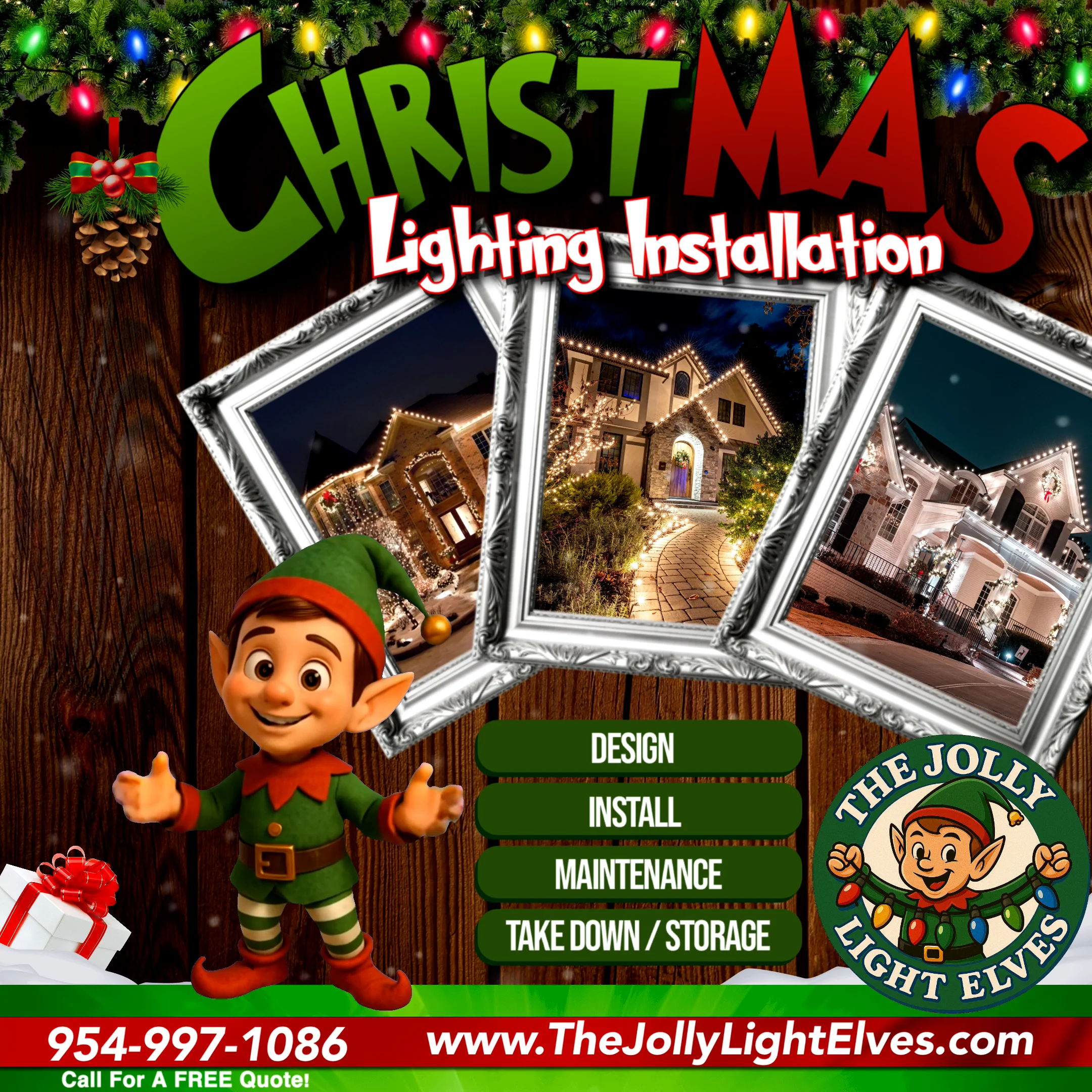 The Jolly Light Elves - Character Ad