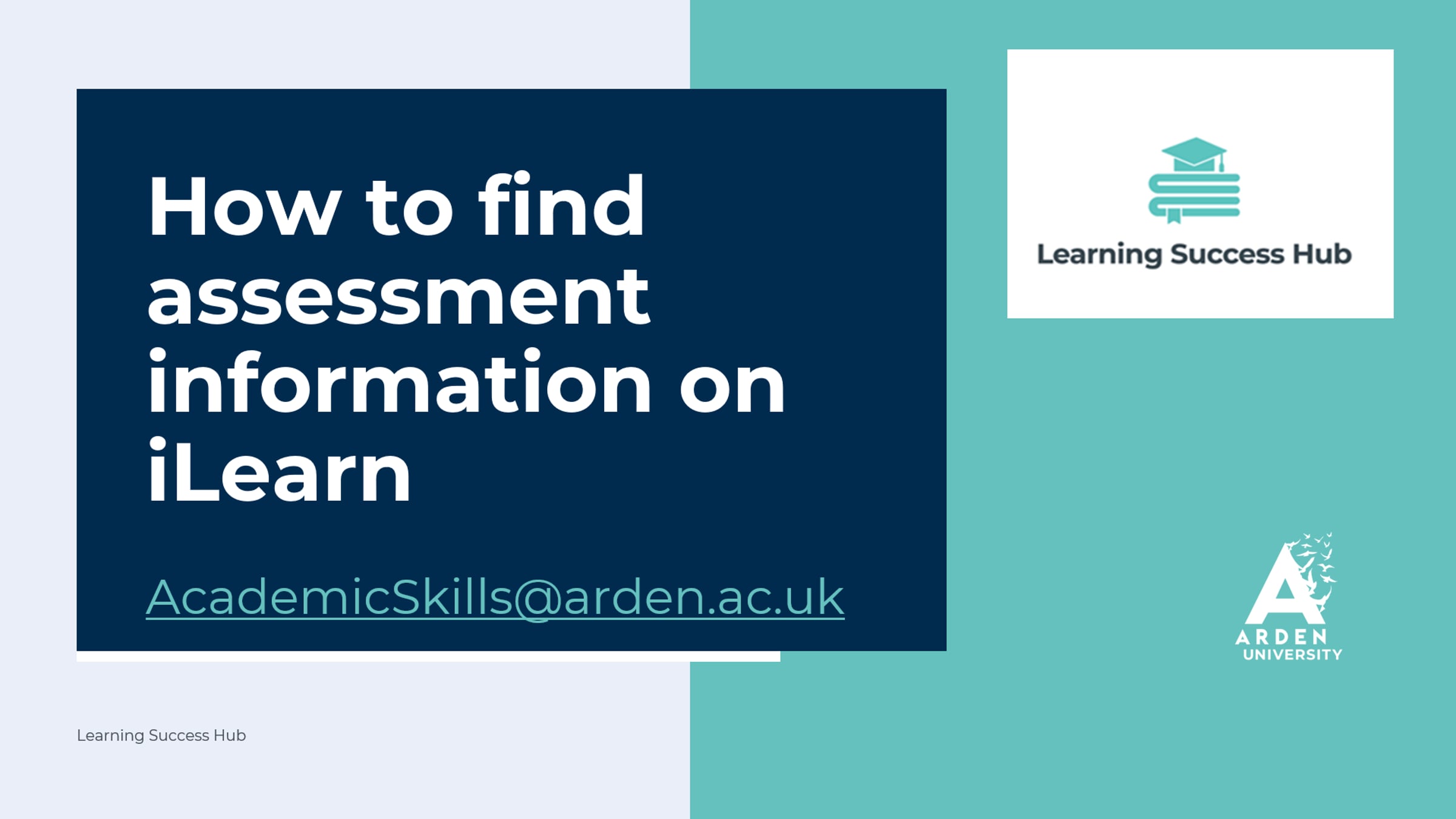 How to find assessment information on iLearn | Videos & Movies on Vimeo