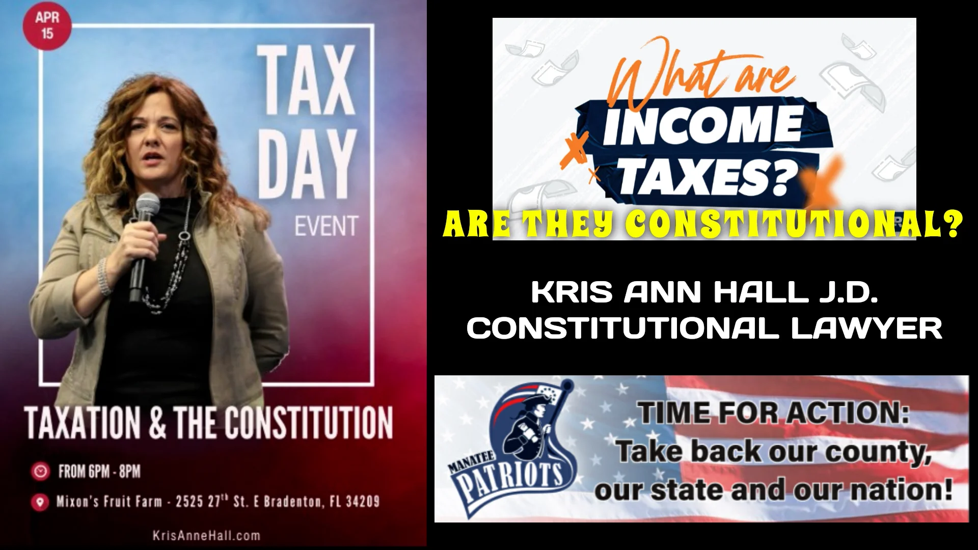 KRIS ANN HALL HAPPY TAX DAY! MANATEE PATRIOTS 4-15-25