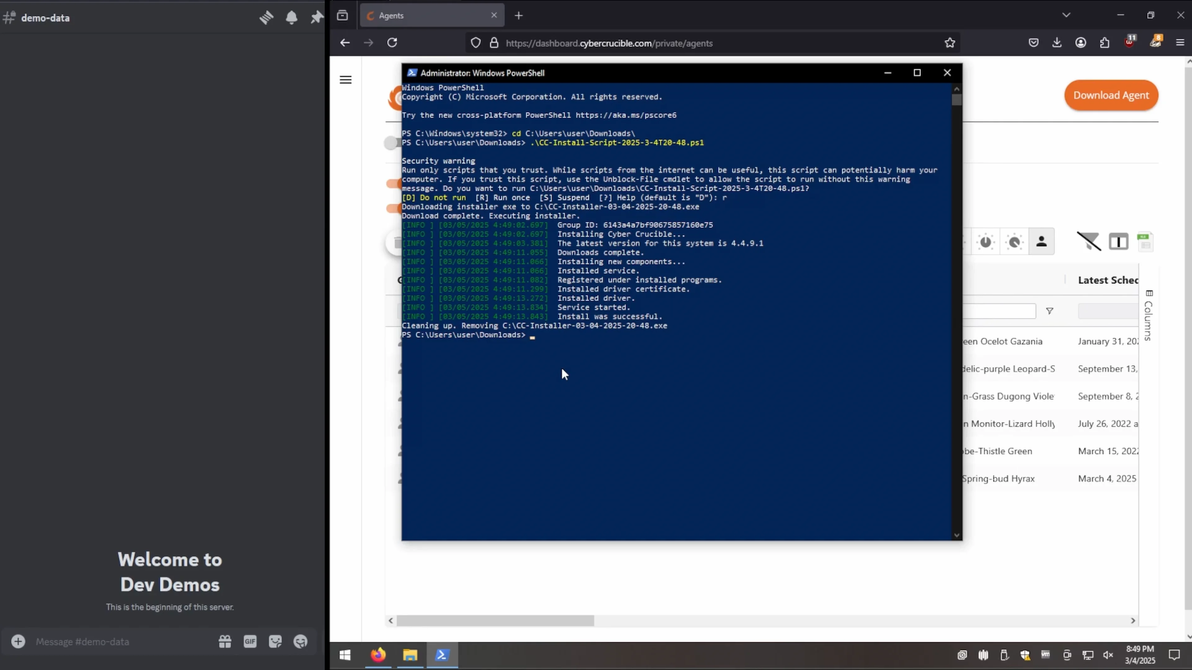 2025 In-Memory Infostealer (Cyber Crucible installed)