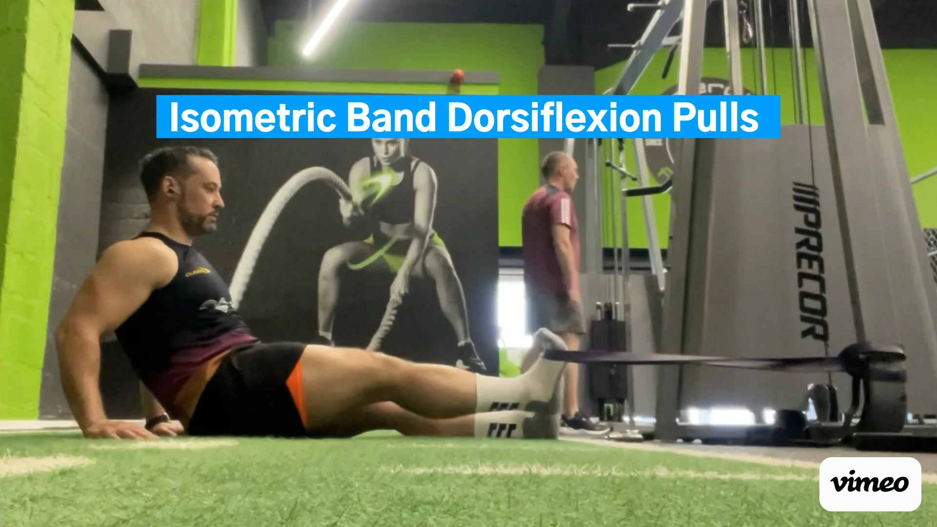 Isometric Band Dorsiflexion Pulls