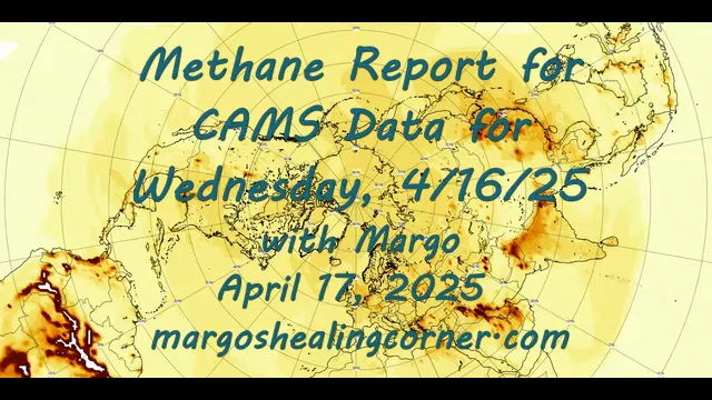 Methane Report for CAMS Data for Wed., 4/16/25