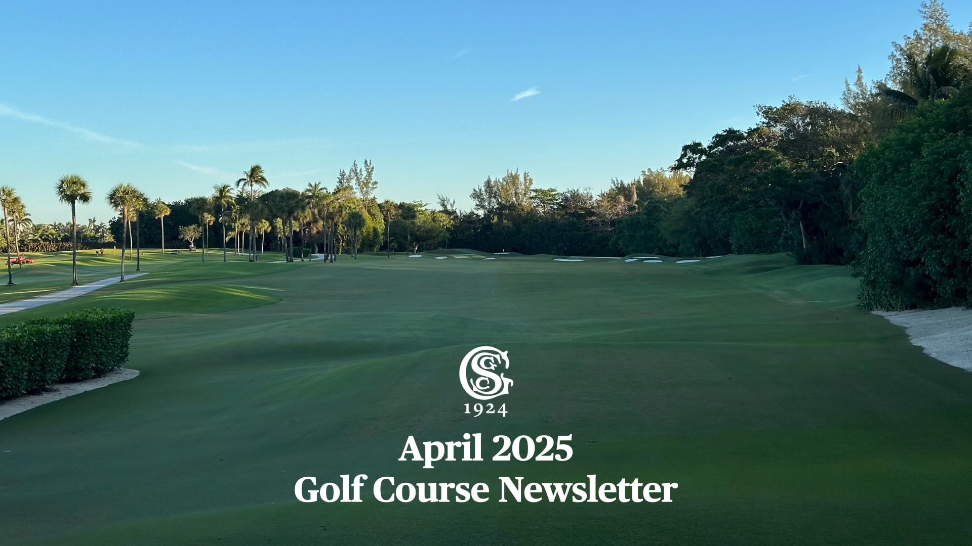 Golf Course Newsletter April 2025