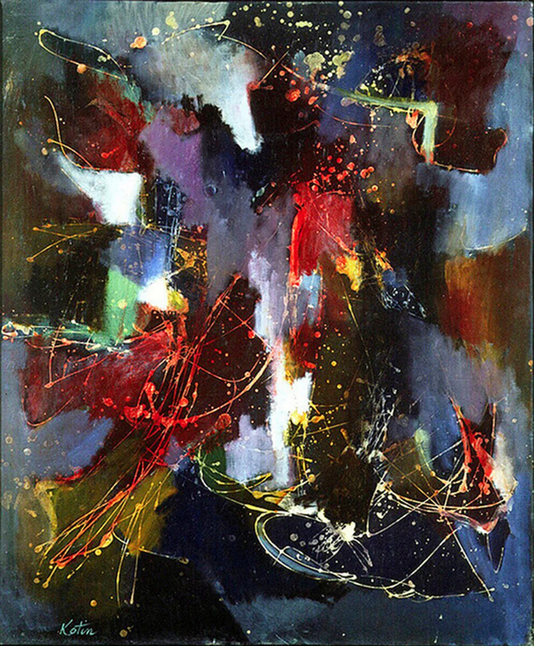 Albert Kotin-Abstract Expressionism-New York School 1950s action ...